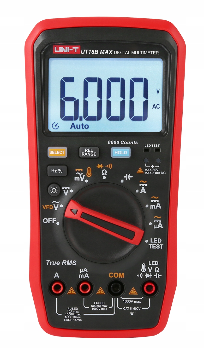 UT18B MAX miernik uniwersalny True RMS Uni-T - Sklep, Opinie, Cena w Allegro