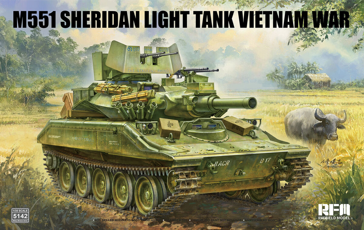 Czołg M551 Sheridan Light Tank Vietnam War model RM-5142 RFM ...