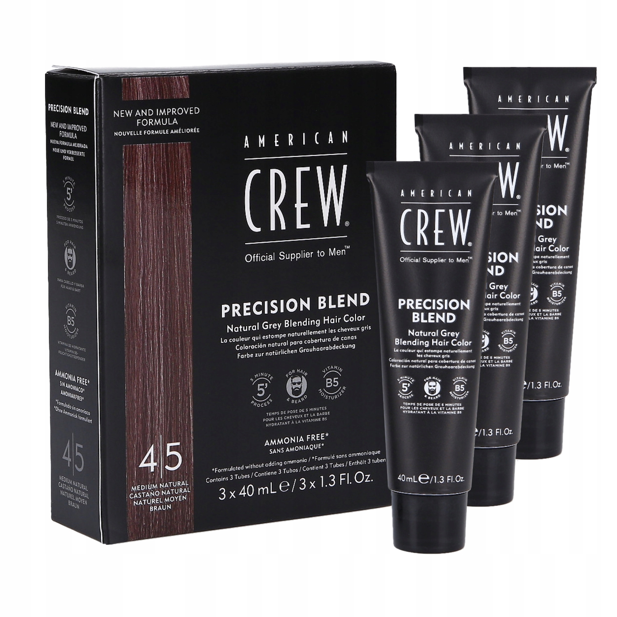 AMERICAN CREW Precision Blend Odsiwiacz dla mężczyzn Medium Natural (4 ...