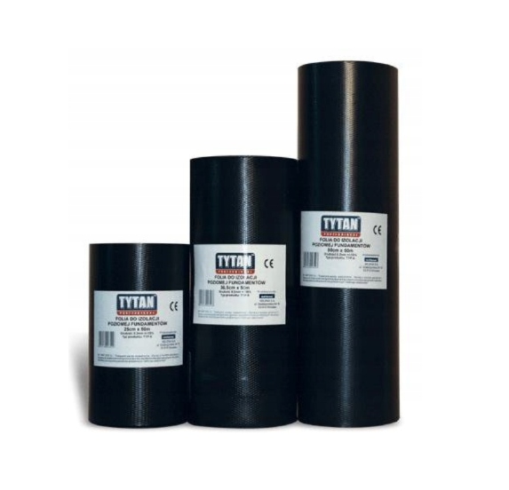 Fólia vízszintes alapozási szigeteléshez Tytan Professional 40cm x 50m ...