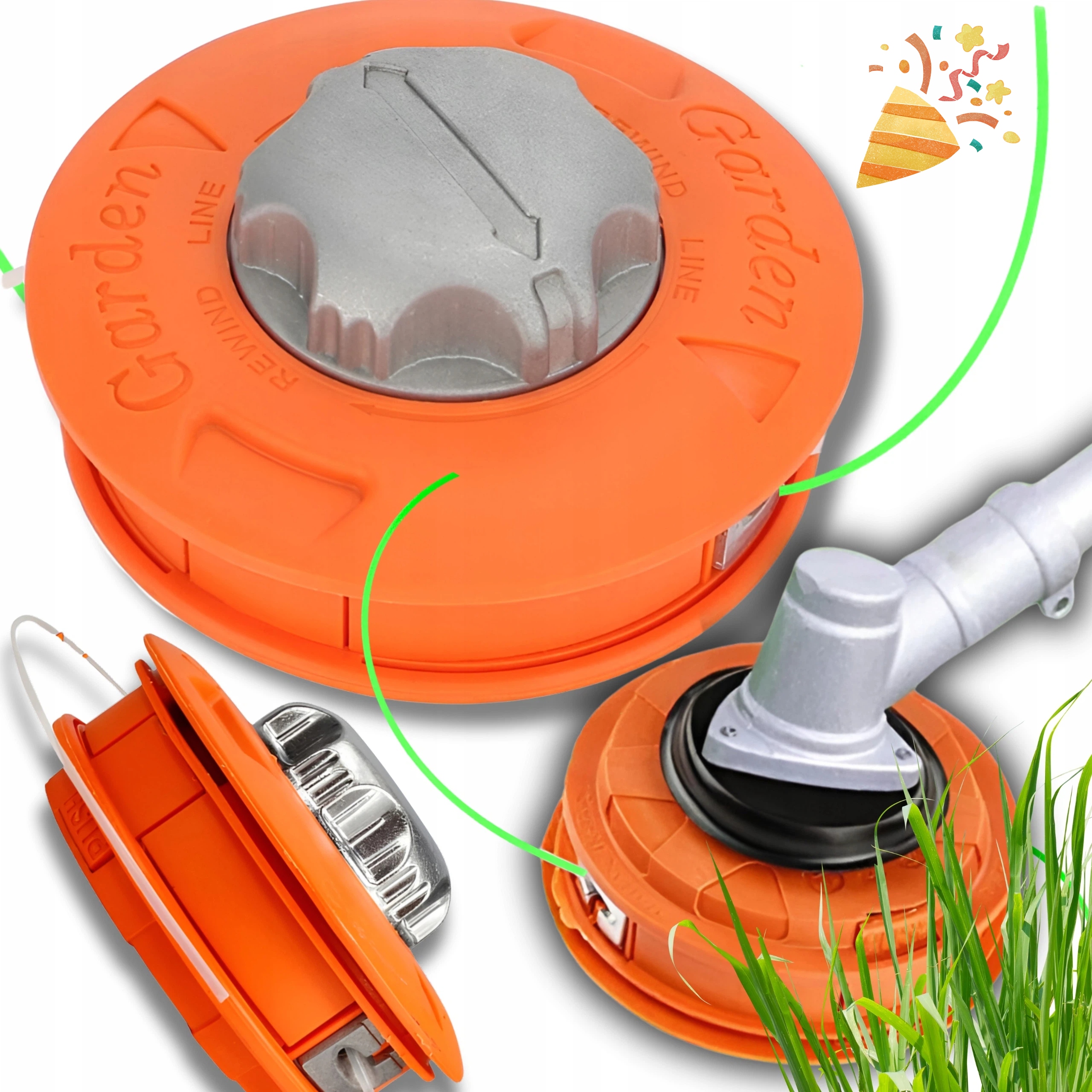 AUTOMATICKÁ STRUNOVÁ HLAVA PRO KOSU 14X7,5CM NA TRÁVNÍKY A PLEVEL ...