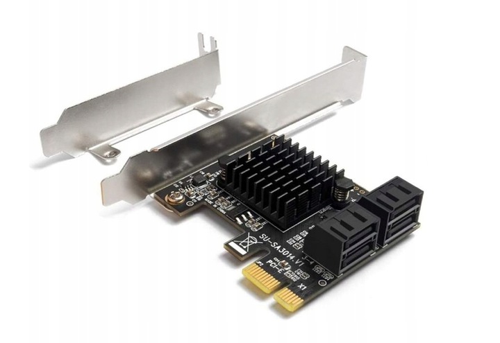 Kontroler Adapter do komputera PCI-E Express 1X / 4X SATA 3 Serial ATA III w Gdańsk - Sklep ...
