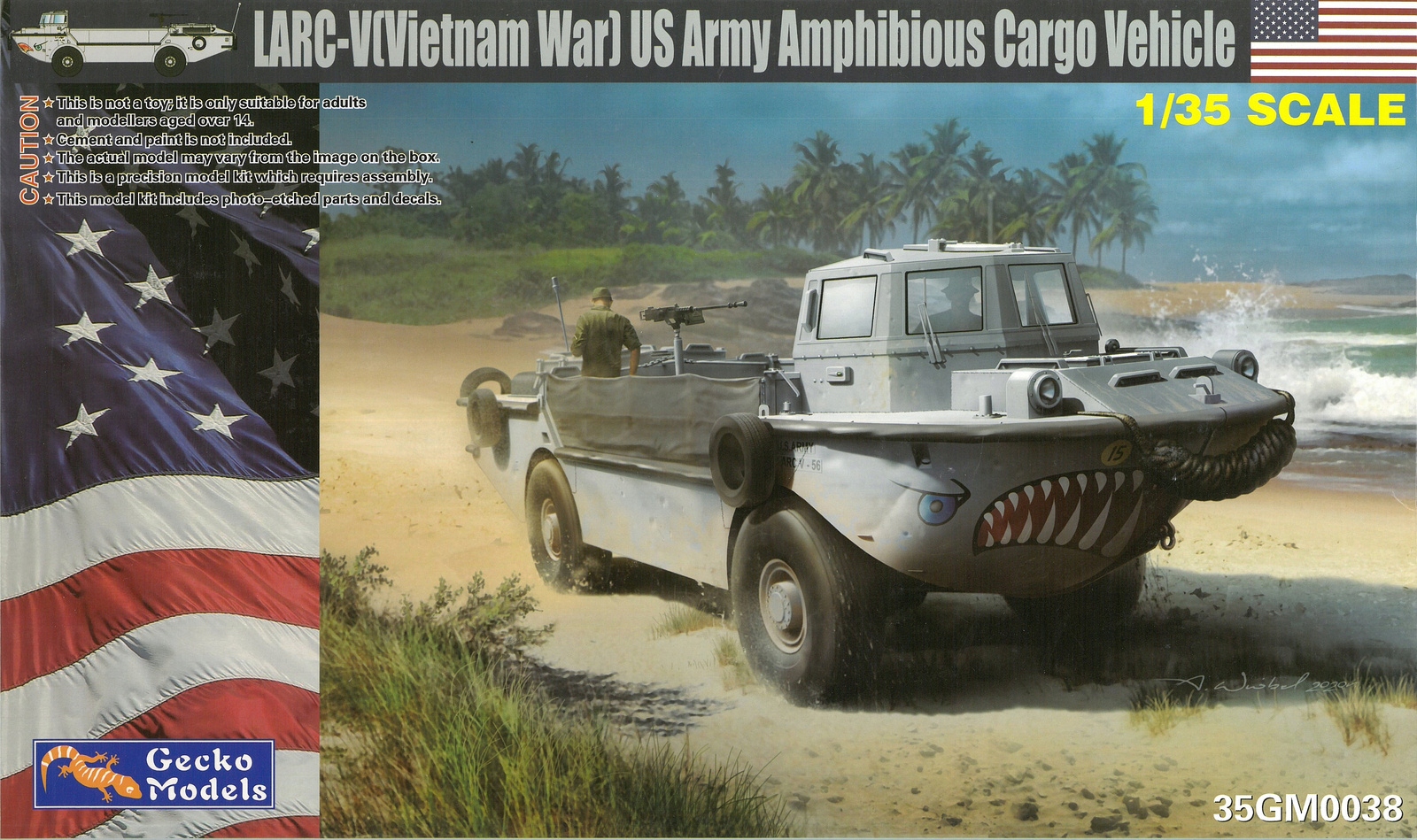 Gecko Models LARC-V Vietnam háborús amerikai hadsereg kétéltű modell ...