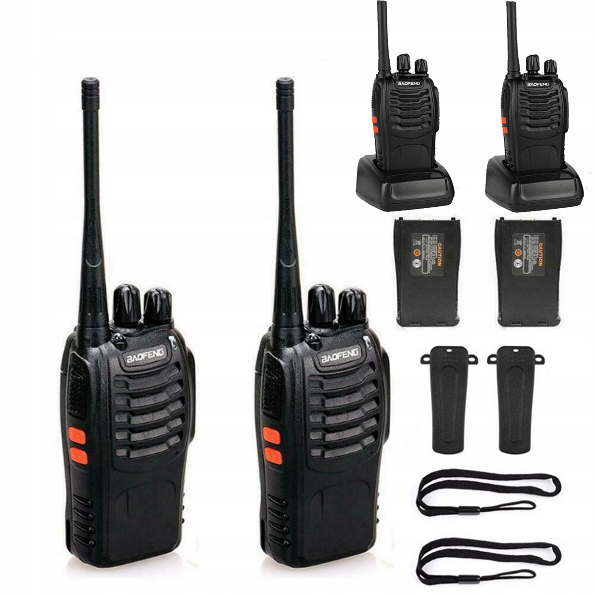 BAOFENG UV-82 HT PRO II 8W WALKIE TALKIE KRÓTKOFALÓWKA RADIOTELEFON ...