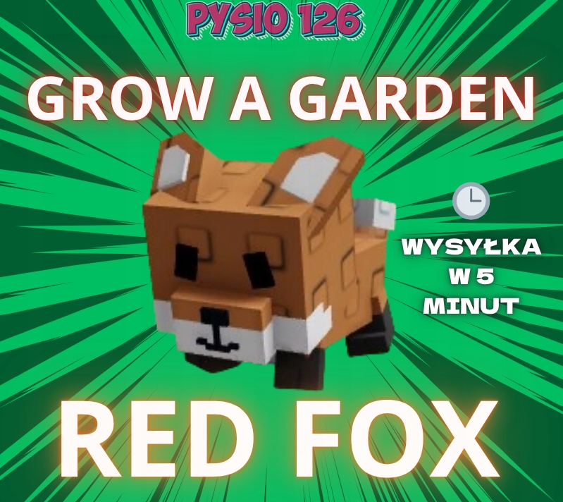 Red Fox | Grow A Garden | GaG | Roblox - Stan: 24.99PLN - Sklepy ...