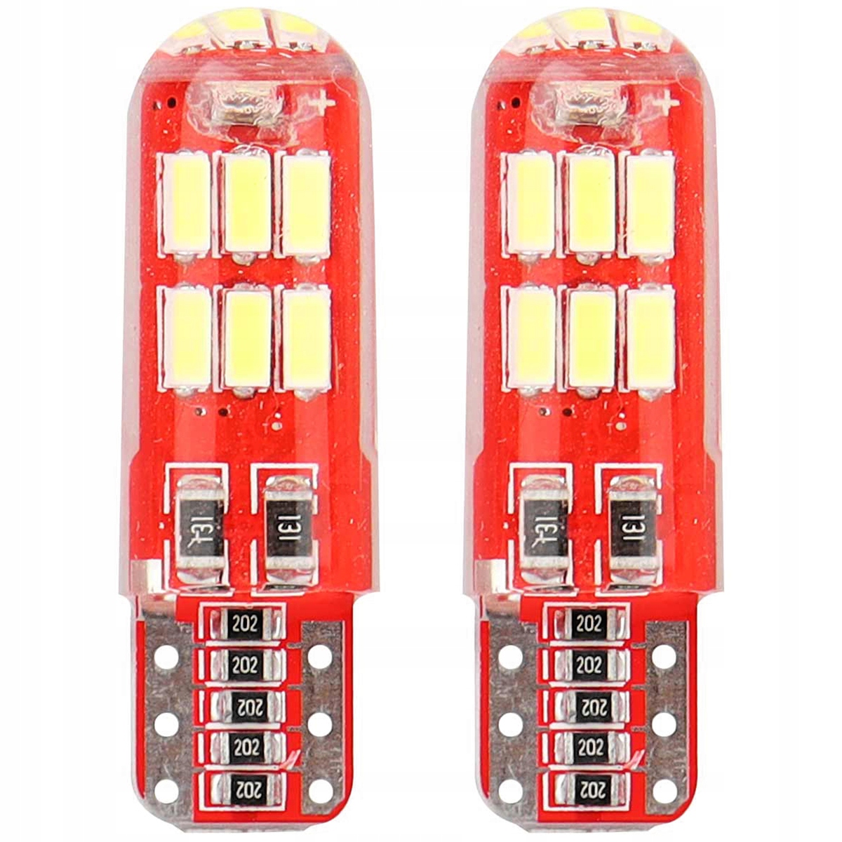2x ŻARÓWKA LED W5W 5W5 T10 POSTOJÓWKA Z LED SMD SILICON 12V CANBUS ... 2x ŻARÓWKA LED W5W 5W5 T10 POSTOJÓWKA Z LED SMD SILICON 12V CANBUS ...