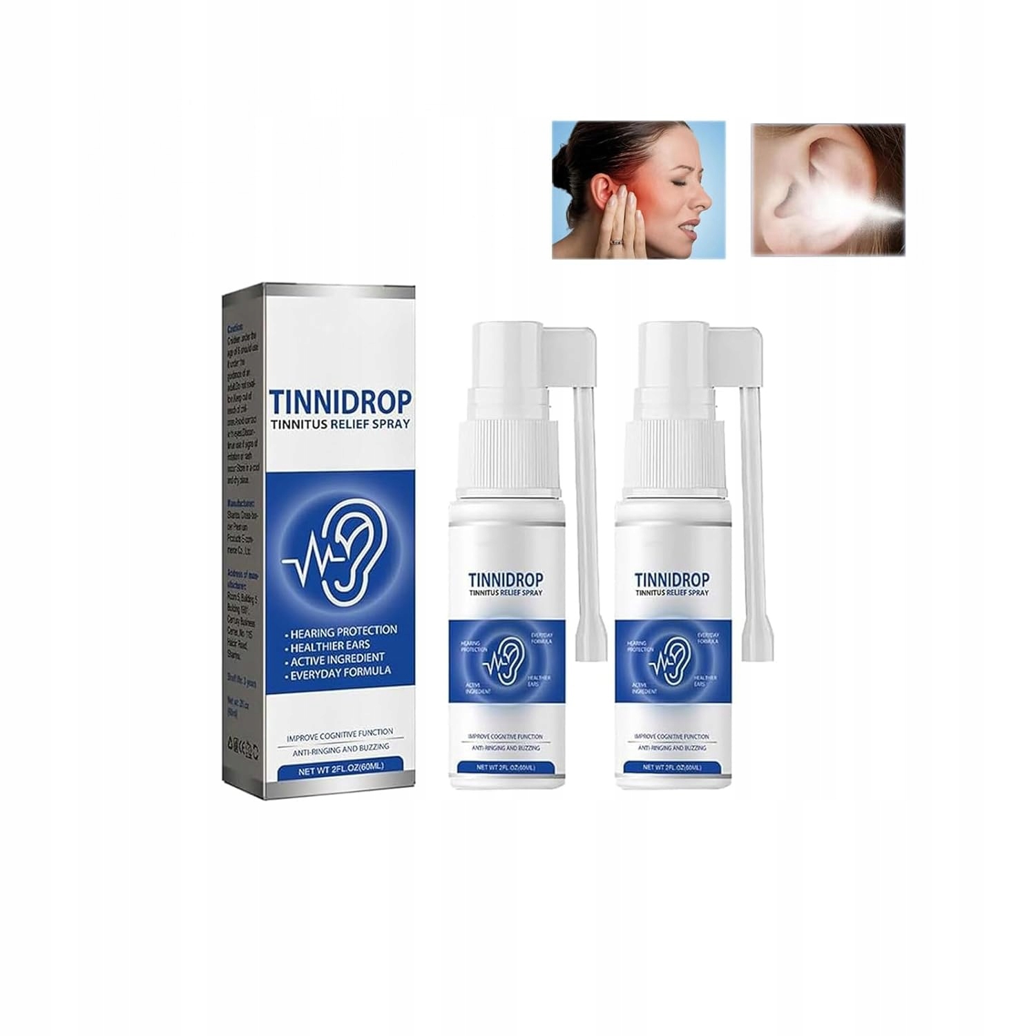 Tinnidrop Tinnitus Relief Spray Tinnitus Relief For Ringing Ears