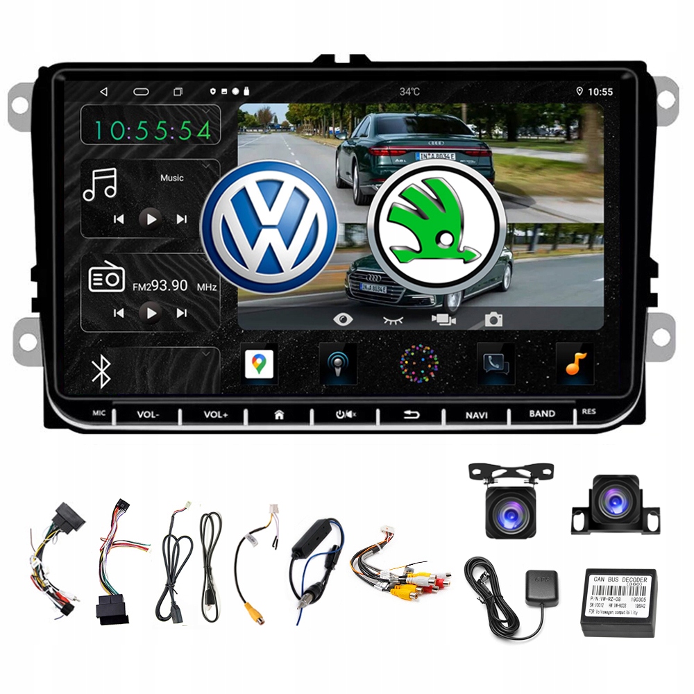 RADIO 2DIN ANDROID VW GOLF PASSAT B6 B7 4G+64G DSP - Sklep, Opinie ...
