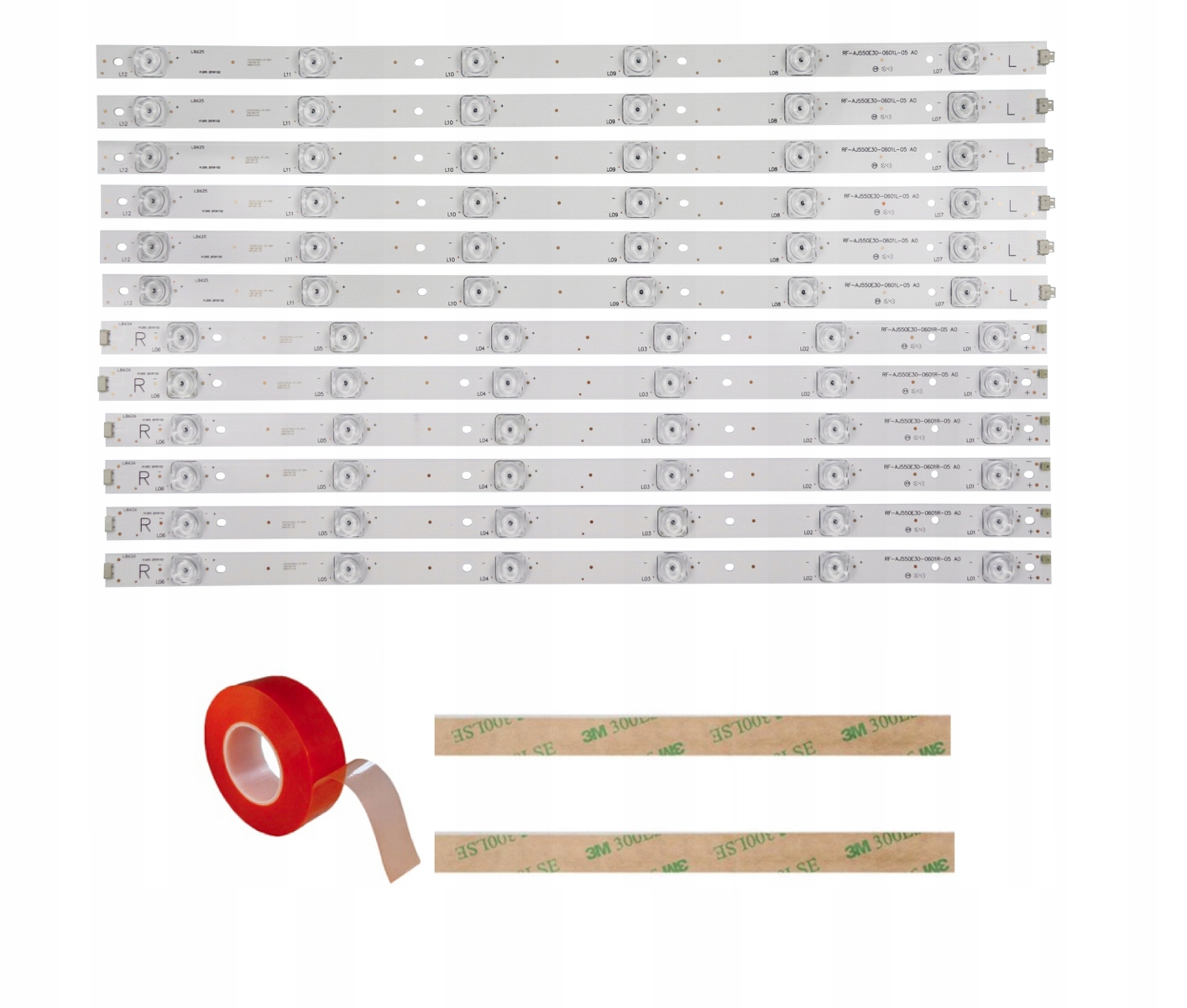 LISTWY LED Sharp LC-55CUF8462 RF-AJ550E30-0601L-05 - Sklep, Opinie, Cena w Allegro