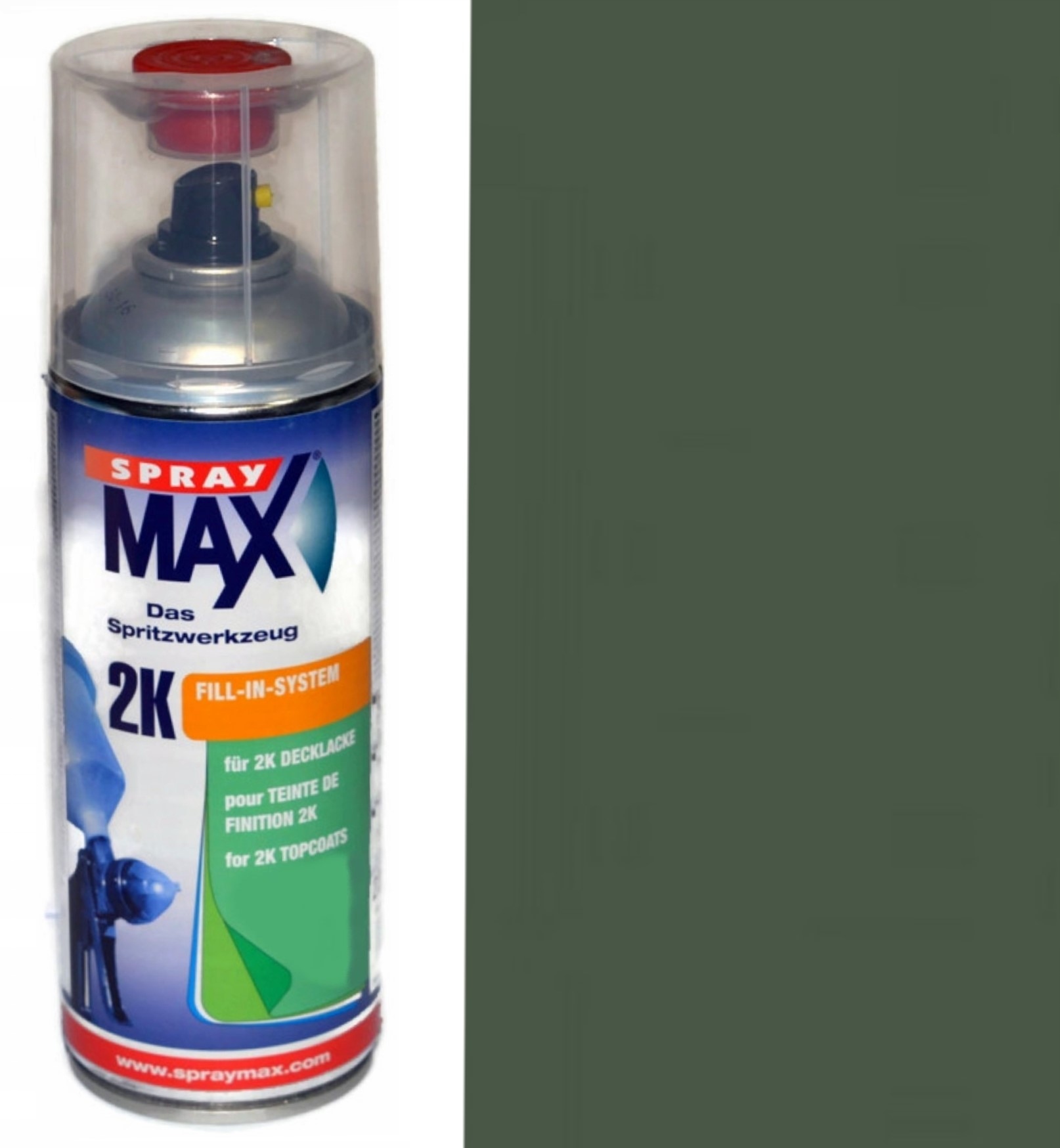 2K AKRYL + UTWARDZACZ AKRYLOWY RAL 6031 ZIELONY POŁYSK 87-92% SPRAY 400 ML 5904996898946 za 99 ...