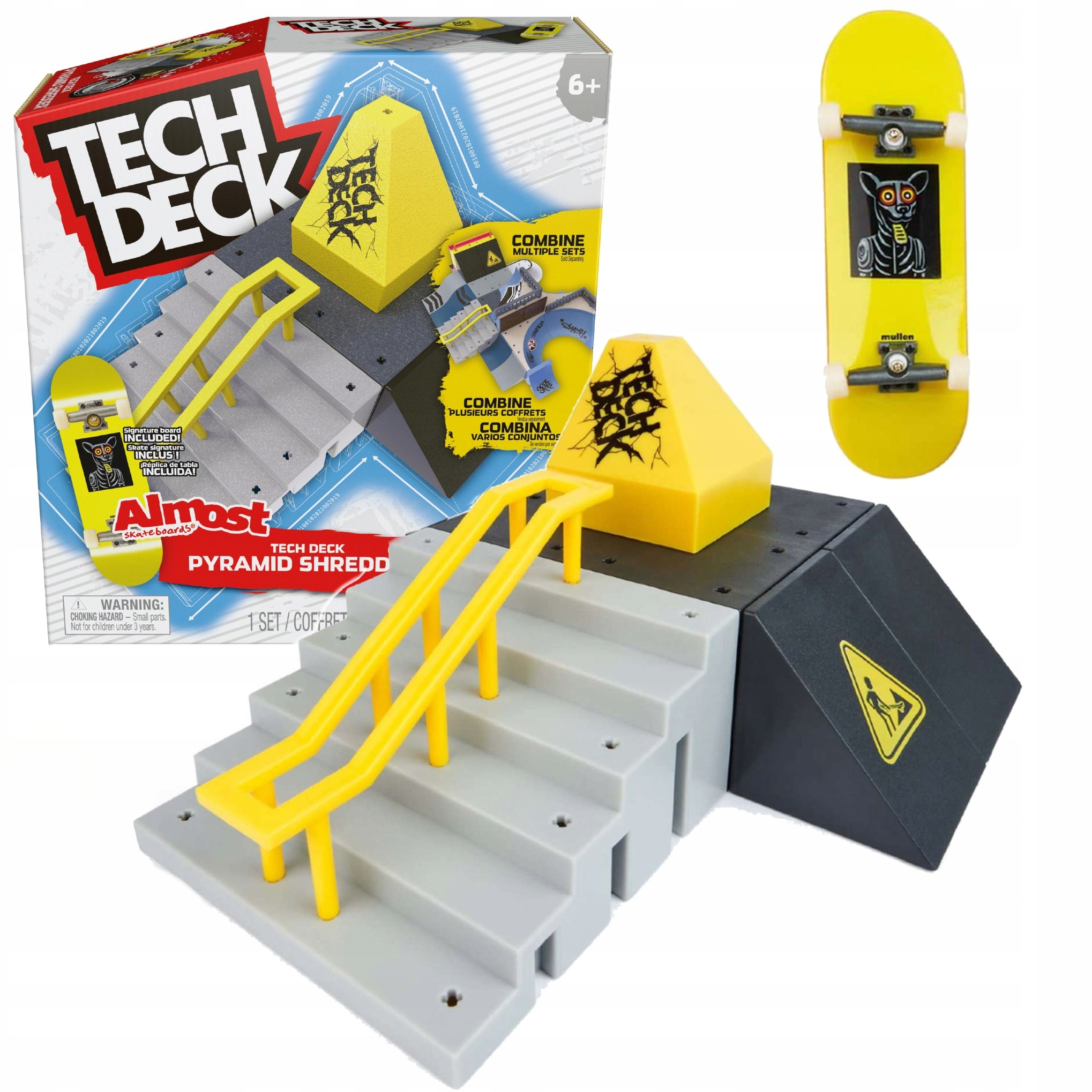 RAMPA FINGERBOARD RAIL PYRAMID SHREDDER TECH DECK - 0778988499306 ...