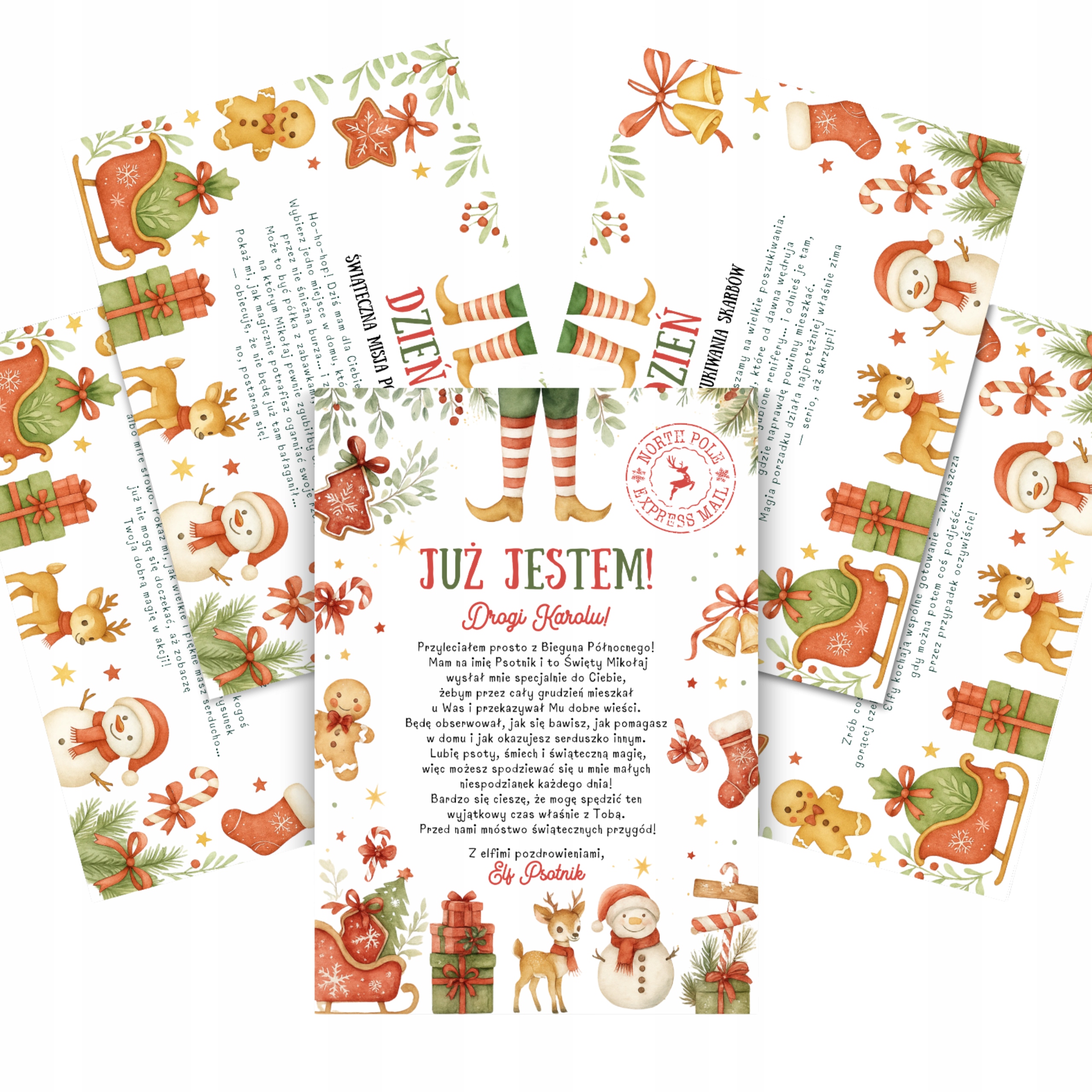 ELF PSOTNIK - LIST + ZADANIA - PLIK PDF DO DRUKU Produkt Cyfrowy • Cena, Opinie • Kalendarze ...