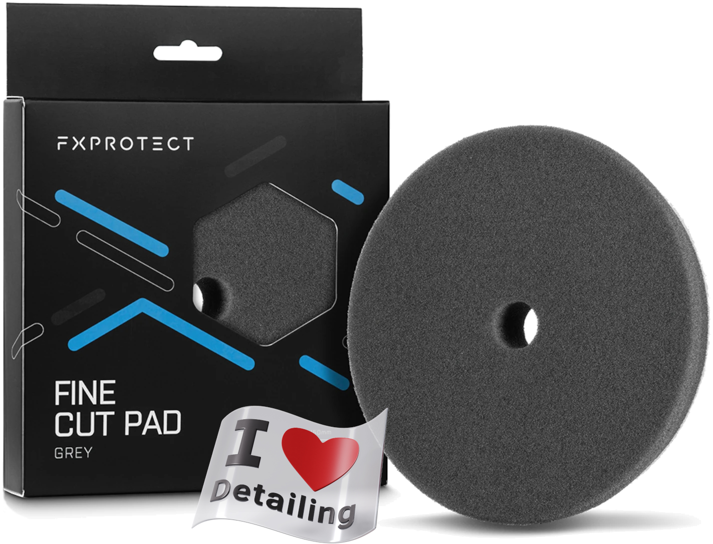 FX PROTECT Fine Cut Pad - Polerski Miękka Gąbka Grey Polerowanie 150 ...