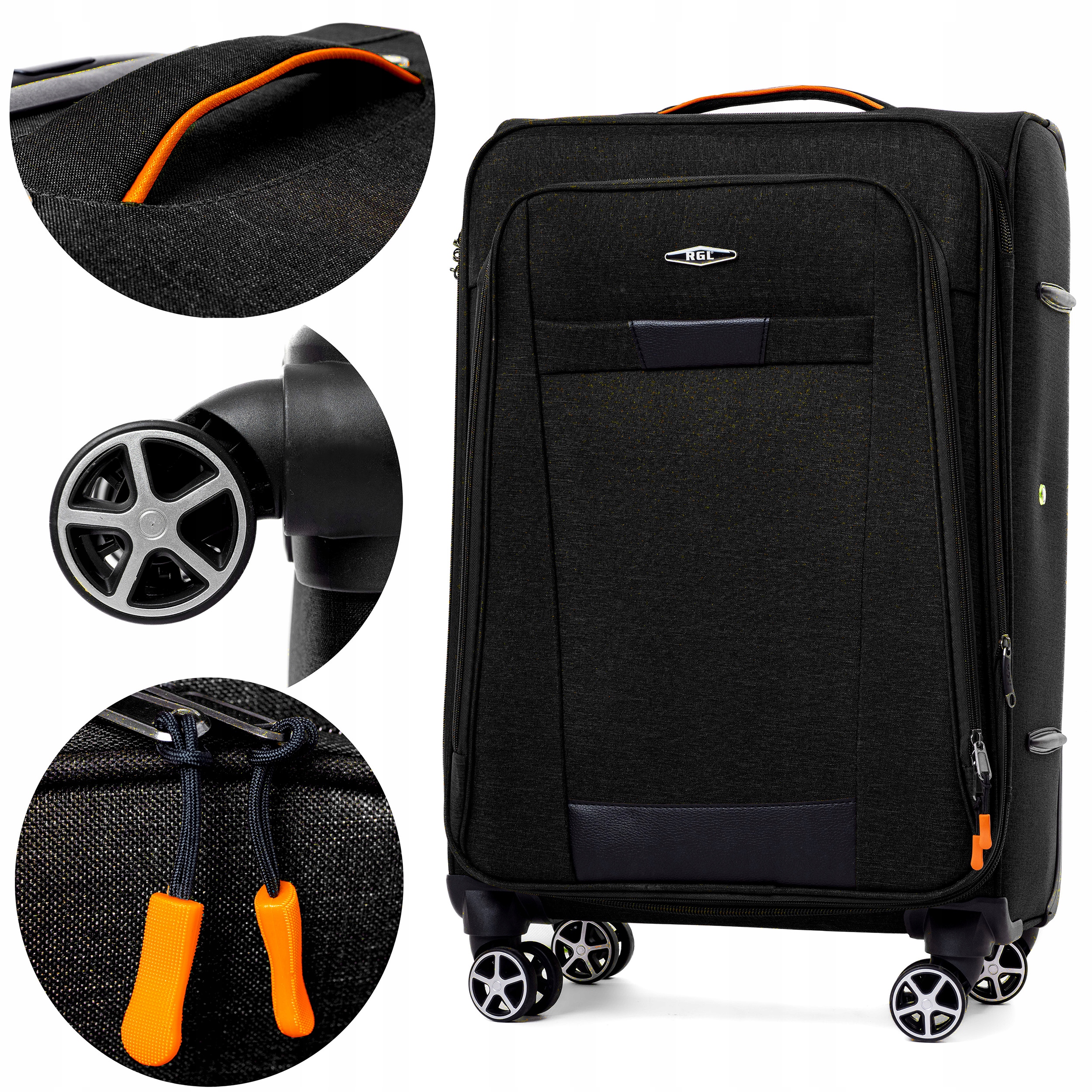 RGL średnia WALIZKA PODRÓŻNA 4 KÓŁKACH TORBA XL - 5905398501243 ...
