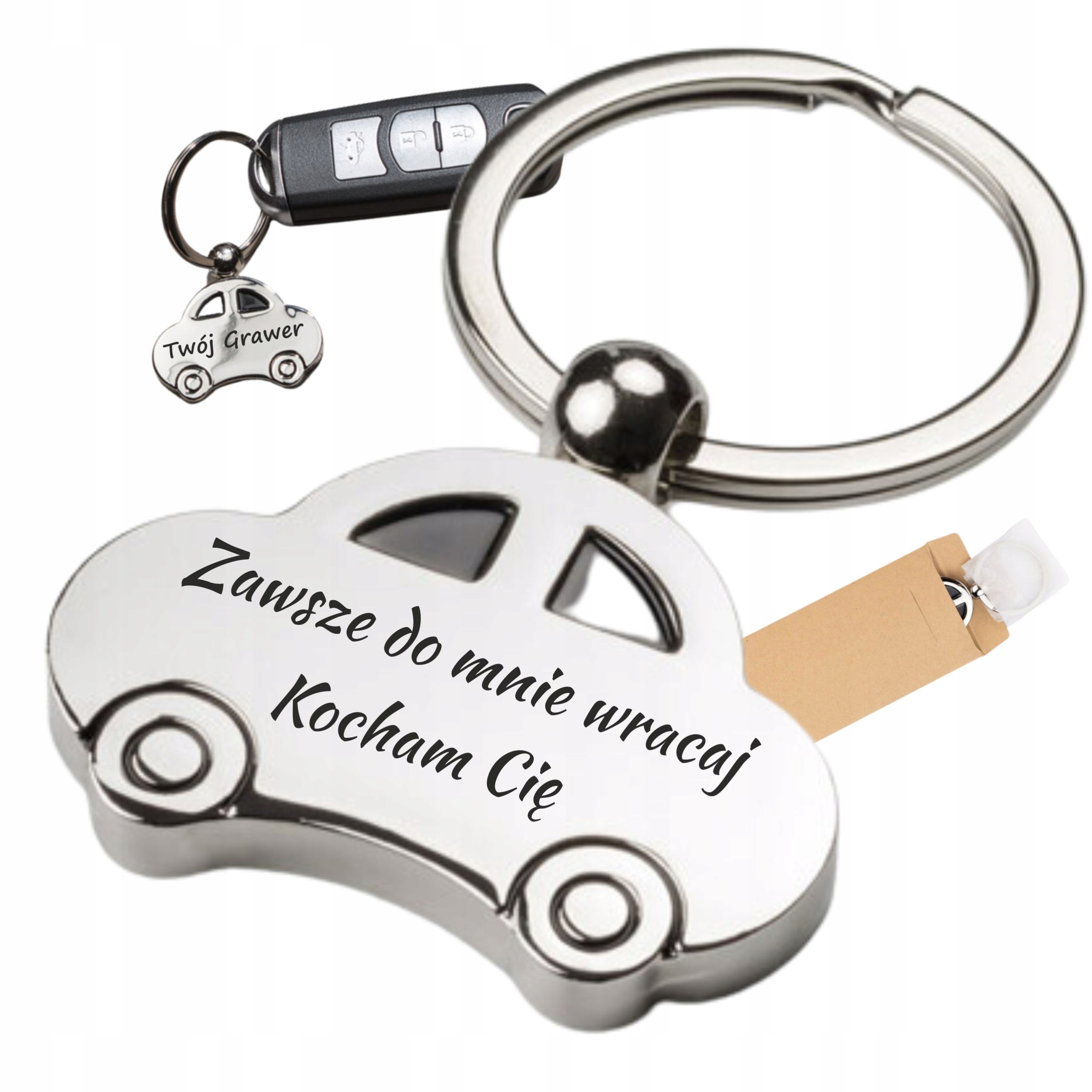 Brelok bez wzoru metal BrandVibe • Cena, Opinie • Breloki 14142443299 • Allegro