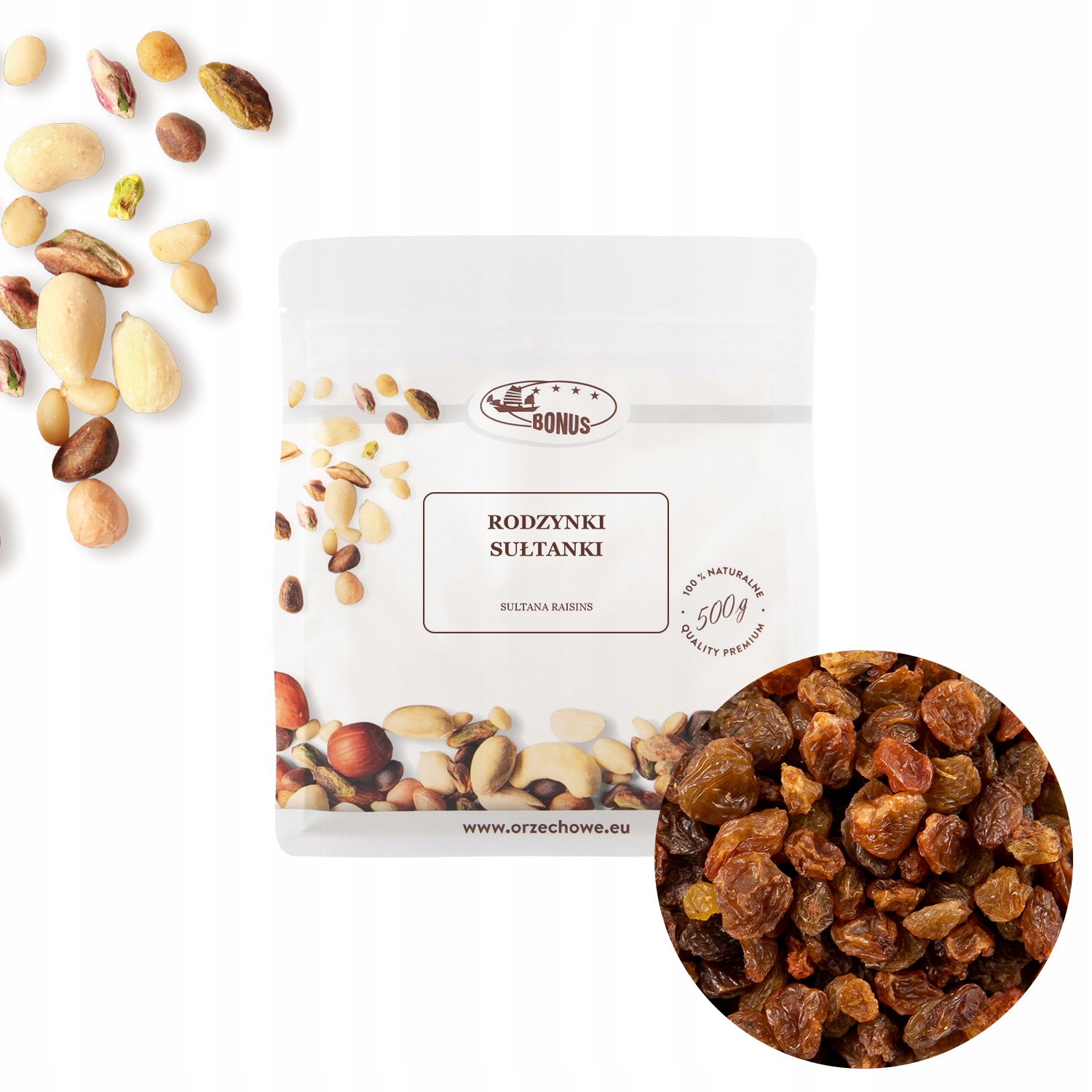 Rodzynki sułtanki 500g 11870406253 - Allegro.pl
