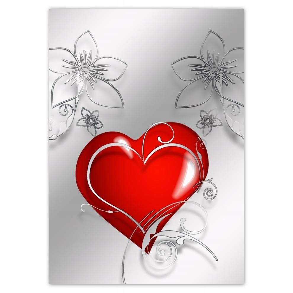 Naklejki Plakaty A2 PION Miłość jest czerwona • Cena, Opinie - Allegro