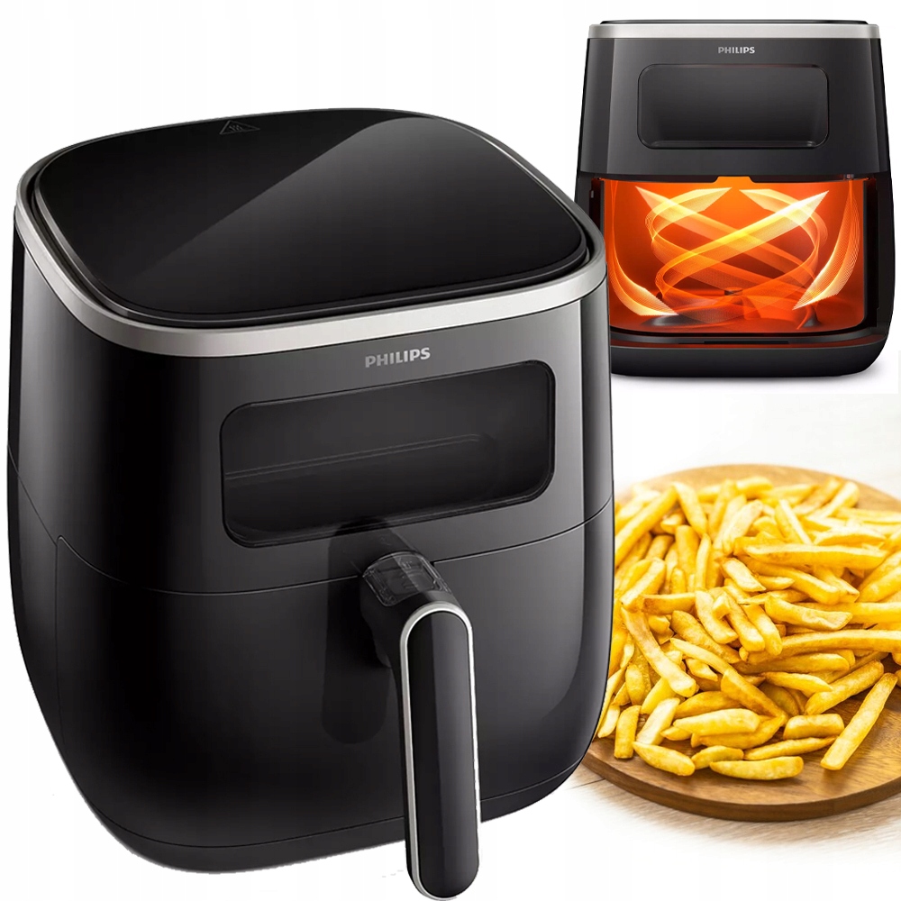 FRYTKOWNICA BEZTŁUSZCZOWA PHILIPS HD9257/80 AIRFRYER Z TECHNOLOGIĄ ...