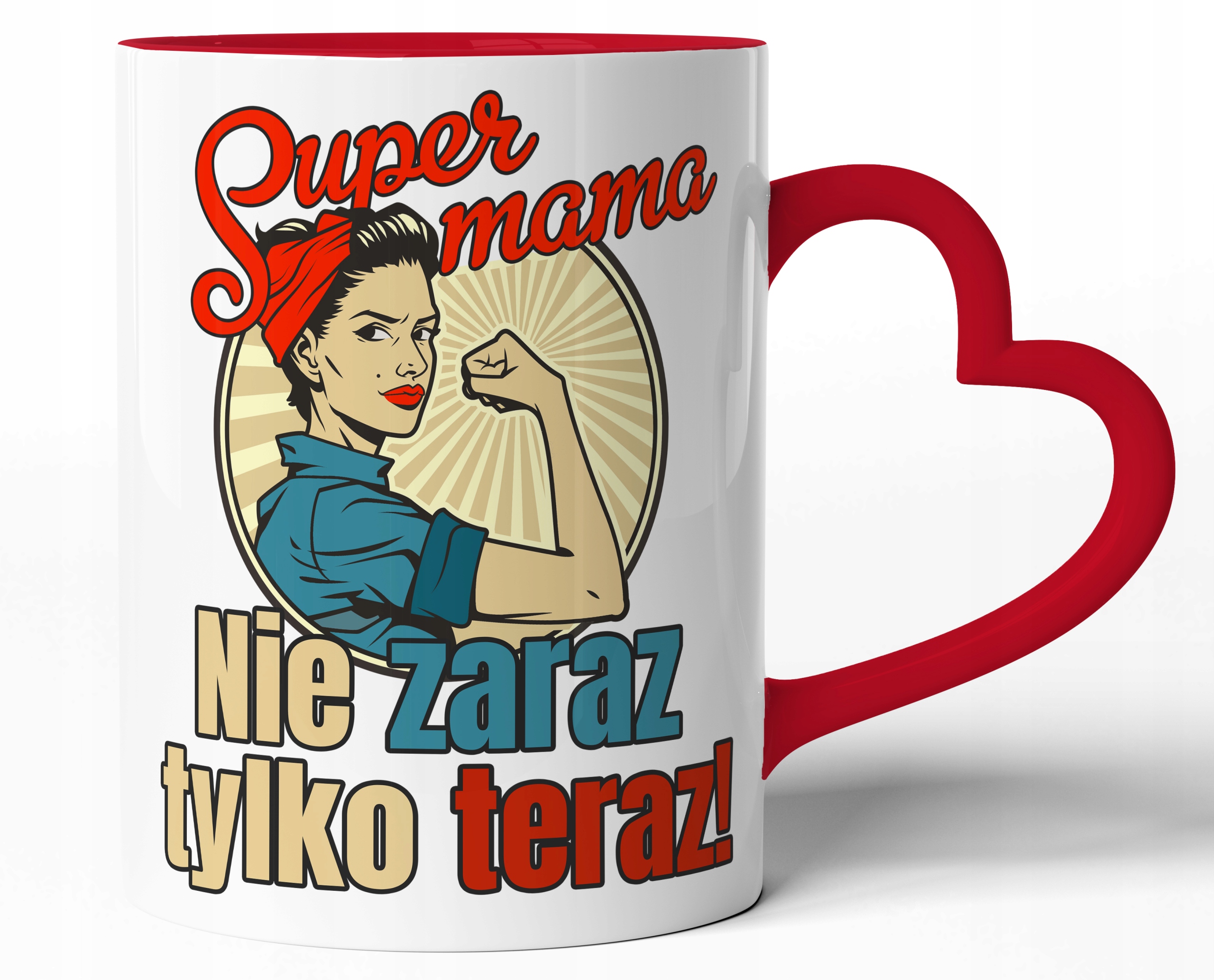 Kubek dla mamy Nie zaraz tylko teraz prezent serce (Edekoracje_com ... Kubek dla mamy Nie zaraz tylko teraz prezent serce (Edekoracje_com ...