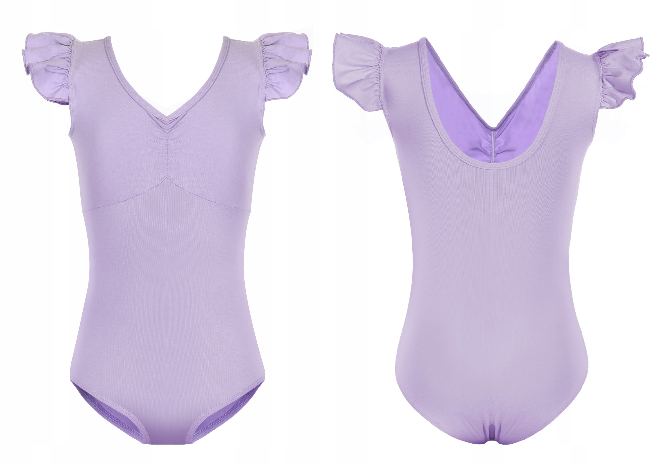 BODY BALETOWE STRÓJ DO BALETU FALBANKI FIOLET 150 - 5905159034461 - 13609078154 - Allegro