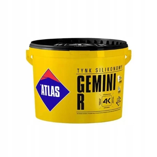 Tynk silikonowy Gemini R Atlas 25kg baranek 1,5mm kolor bazowy biały ...