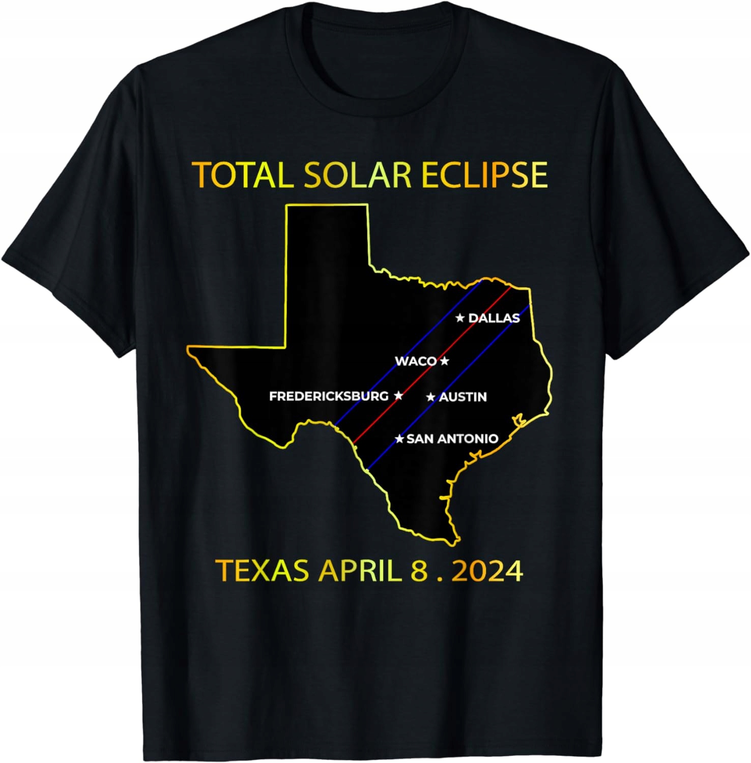 Path Of Solar Eclipse 2024 Interactive Map Texas Eclipse T-Shirt ... Path Of Solar Eclipse 2024 Interactive Map Texas Eclipse T-Shirt ...