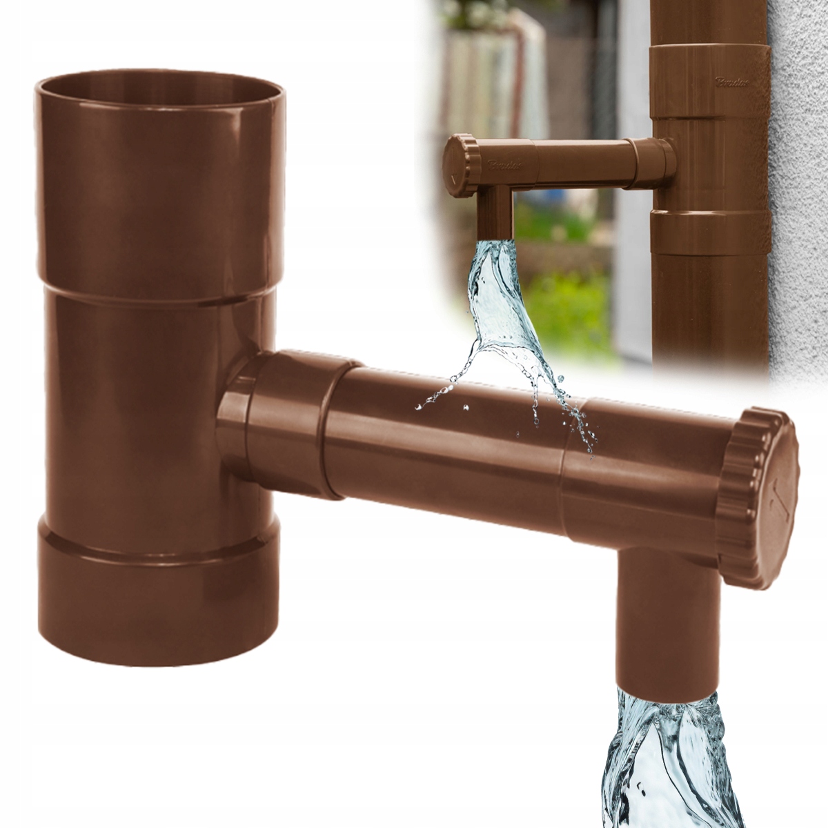 Zbieracz łapacz wody deszczowej Bradas 100mm brąz (5906288800675 ...
