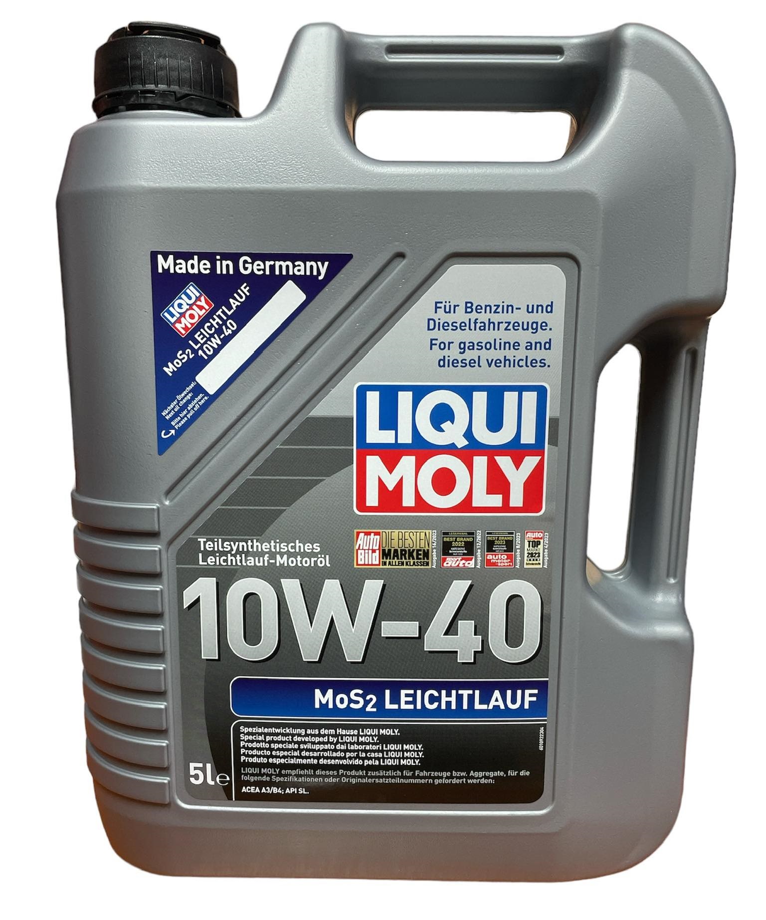 LIQUI MOLY - OLEJ SILNIKOWY 10W40 5L MoS2 LEICHTLAUF- ORYGINALNY ... LIQUI MOLY - OLEJ SILNIKOWY 10W40 5L MoS2 LEICHTLAUF- ORYGINALNY ...