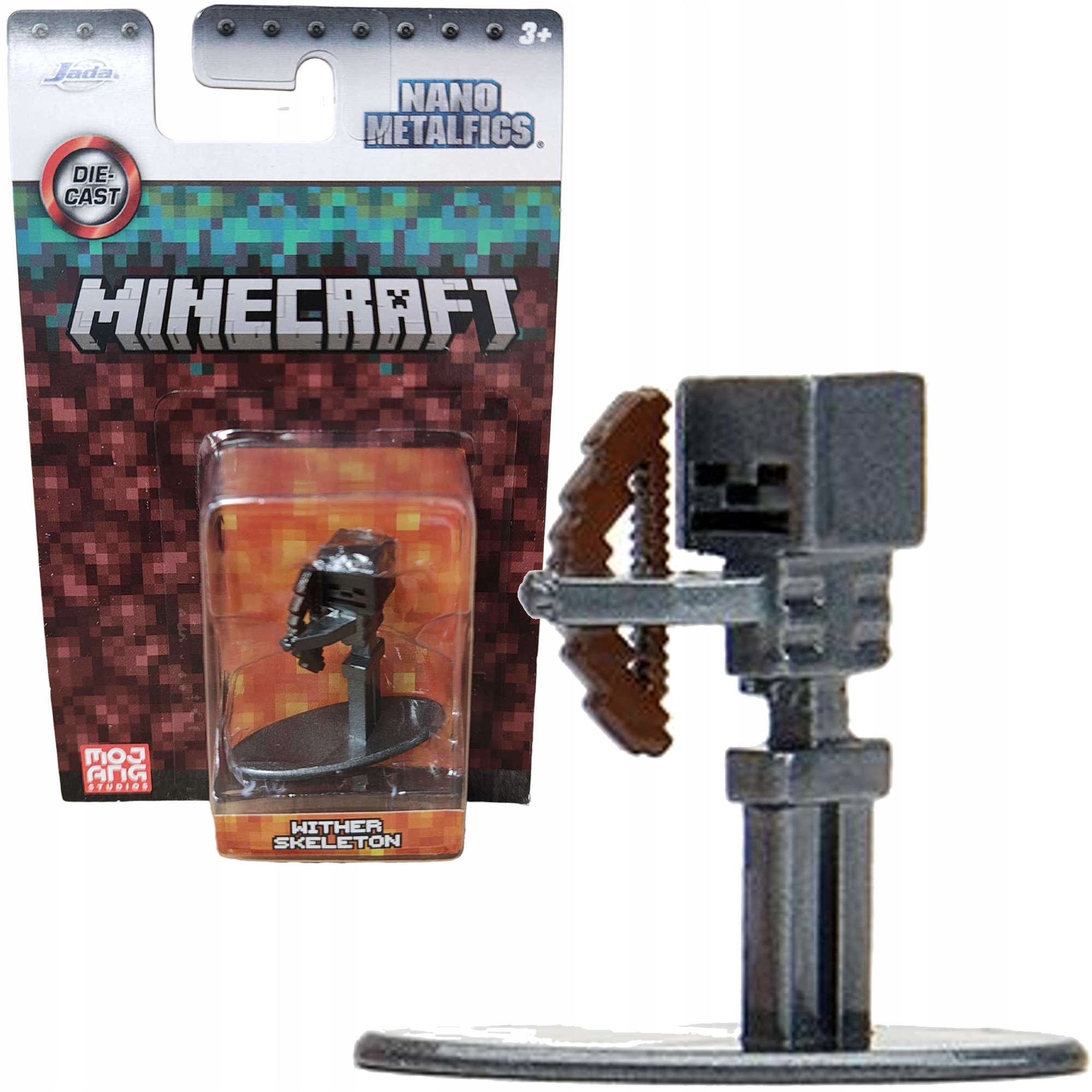 Minecraft Wither Skeleton figurka METAL Jada (5904204234566) • Cena ...