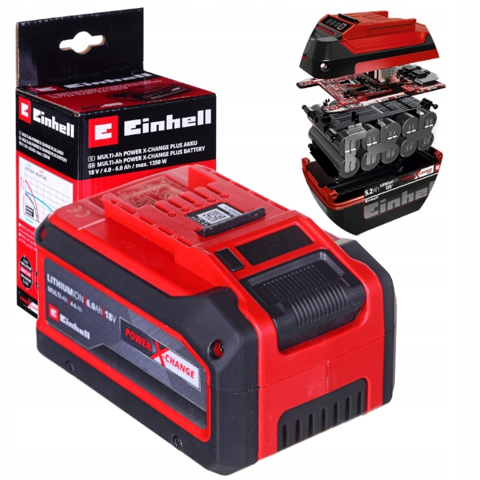 Akumulator Einhell Power X-Change Plus 18V 6Ah (4511502) • Cena, Opinie ...