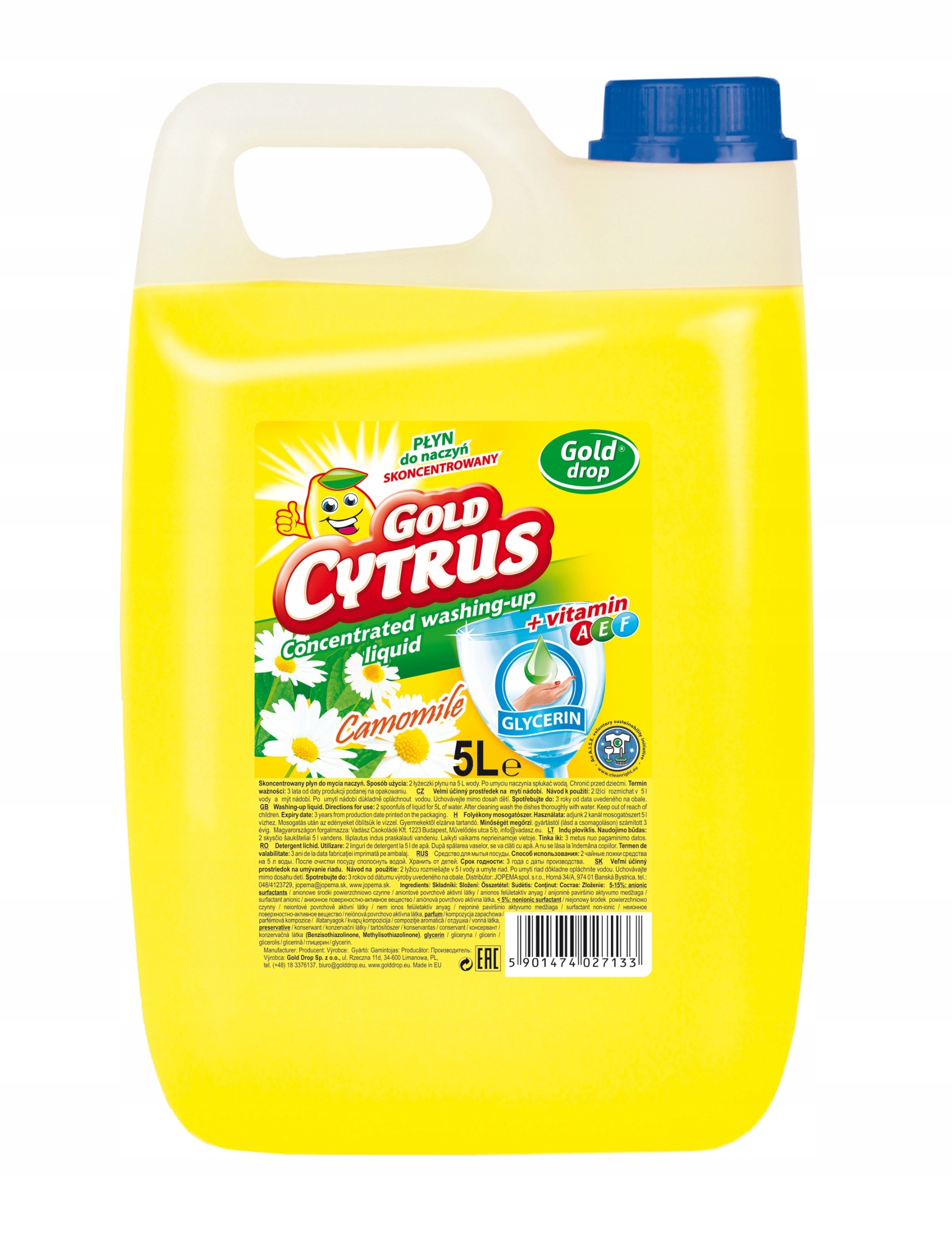 Płyn do mycia naczyń Gold Cytrus Rumiankowy 5 l (5901474027133) • Cena ...