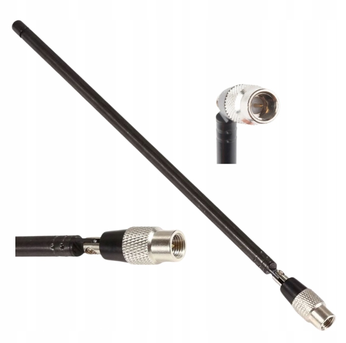 Antena teleskopowa ANT500 75Mhz do 1Ghz SMA do HackRF One RTL SDR ...