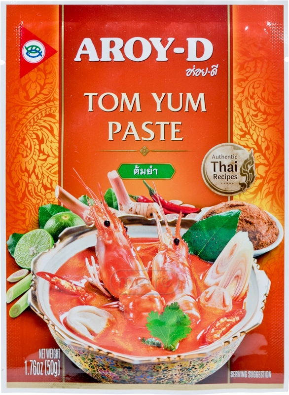 Pasta Tom Yum (tom yam) Aroy-D, 50 g (016229906443) • Cena, Opinie ...