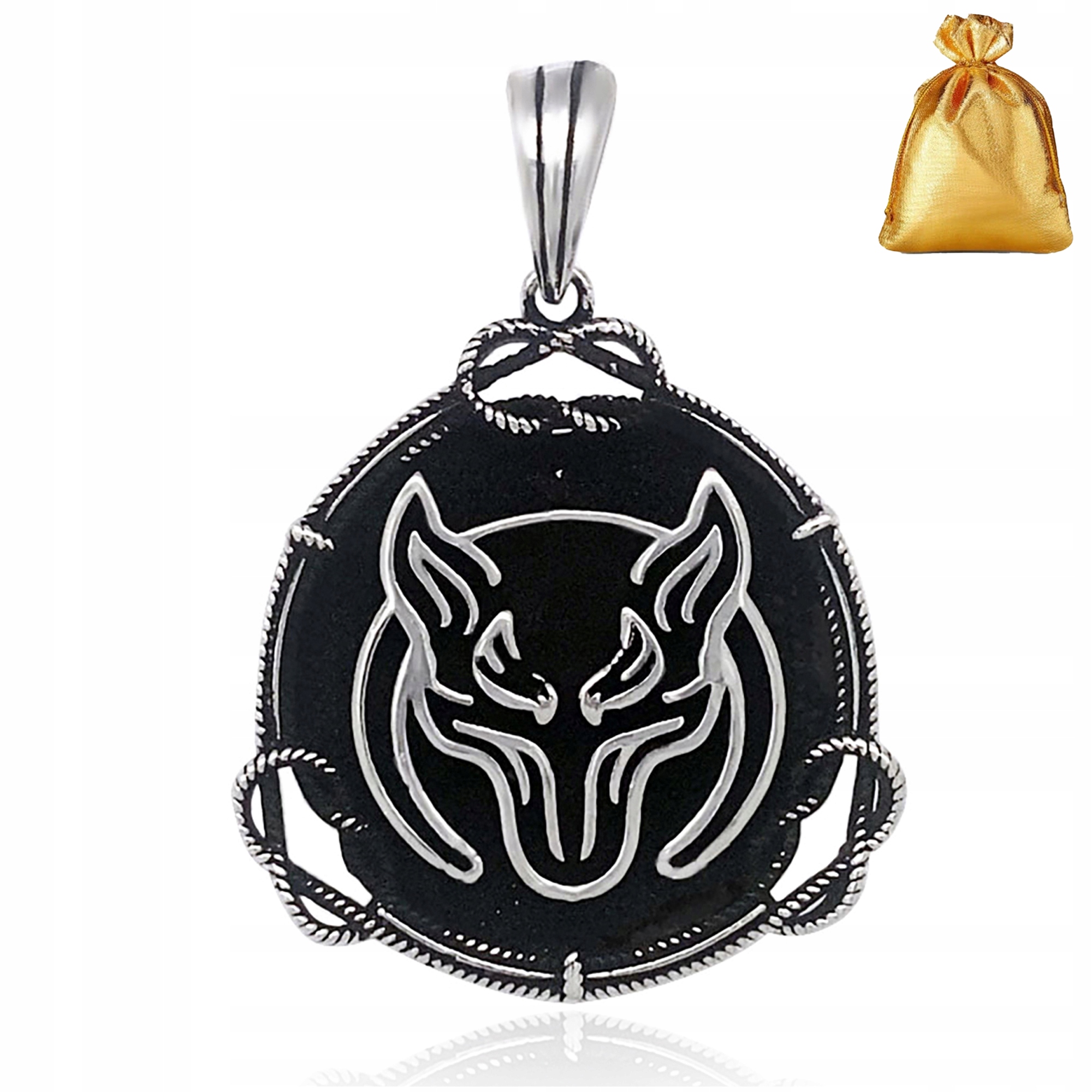 EZÜST FÉRFI MEDÁL FARKAS FEJ MEDÁL FARKAS EZÜST PR. 925 AJÁNDÉK za ...