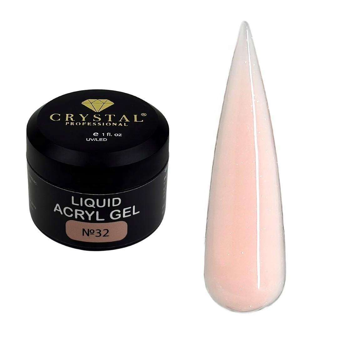 Liquid Acryl Gel #32 50ml CRYSTAL PROFESSIONAL Körömerősítő zselé ...