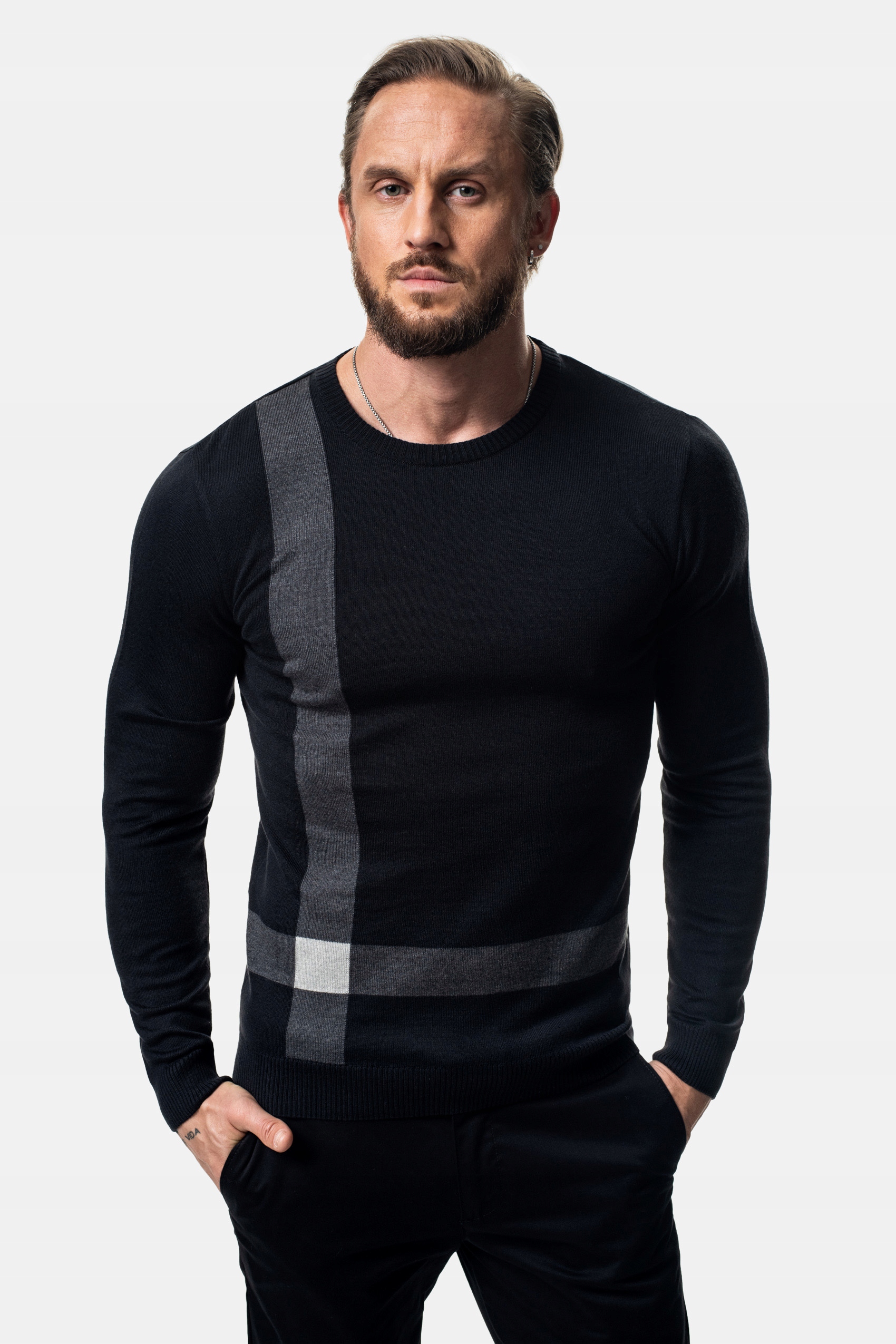 SWETER MESKI RECMAN EPINAL PÓŁGOLF CZARNY L (5900319145490) • Cena ...