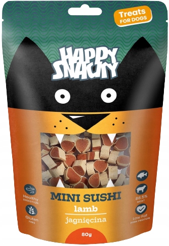 HAPPY SNACKY MINI SUSHI Z JAGNIĘCINY PRZYSMAK PSA (5903299382282 ...