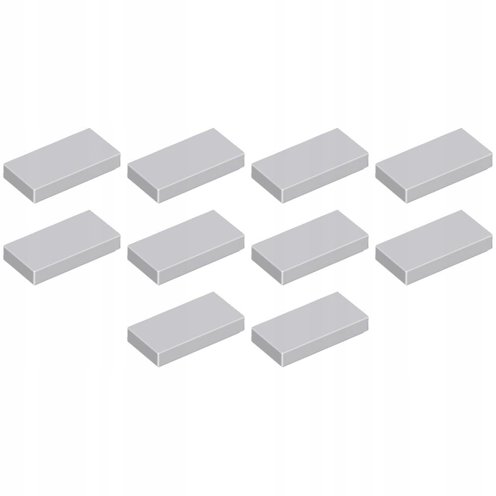PAKIET LEGO 3069b Tile 1x2 Jasny Szary LBG 4211414 10szt NOWE ...