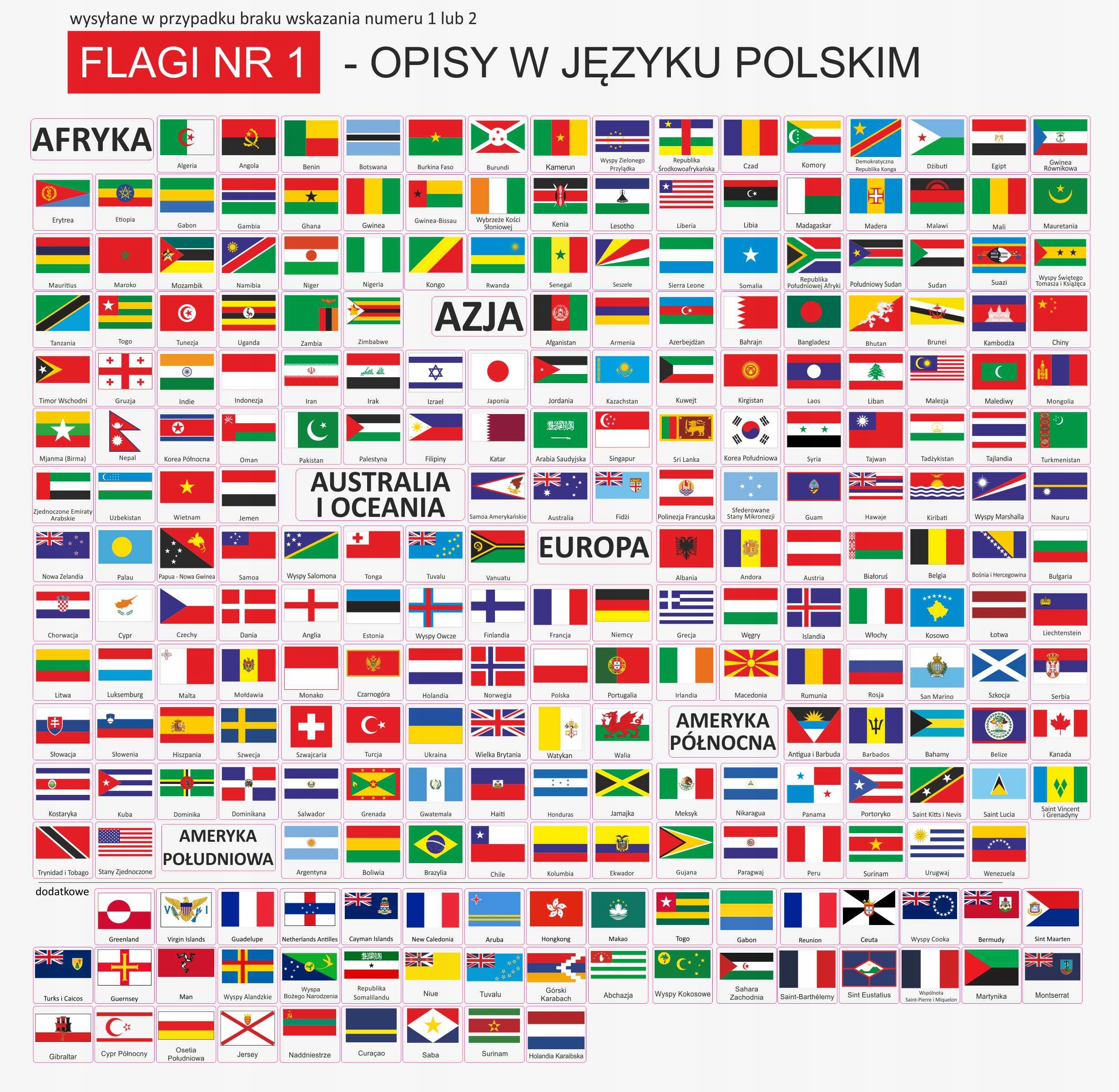 Samolepky Vlajky států světa 249ks za 227 Kč - Allegro