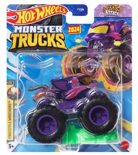 STRATCH ATTACK 4/12 Freestyle Wreckers Autá Monster Trucky Hot Wheels 1 ...