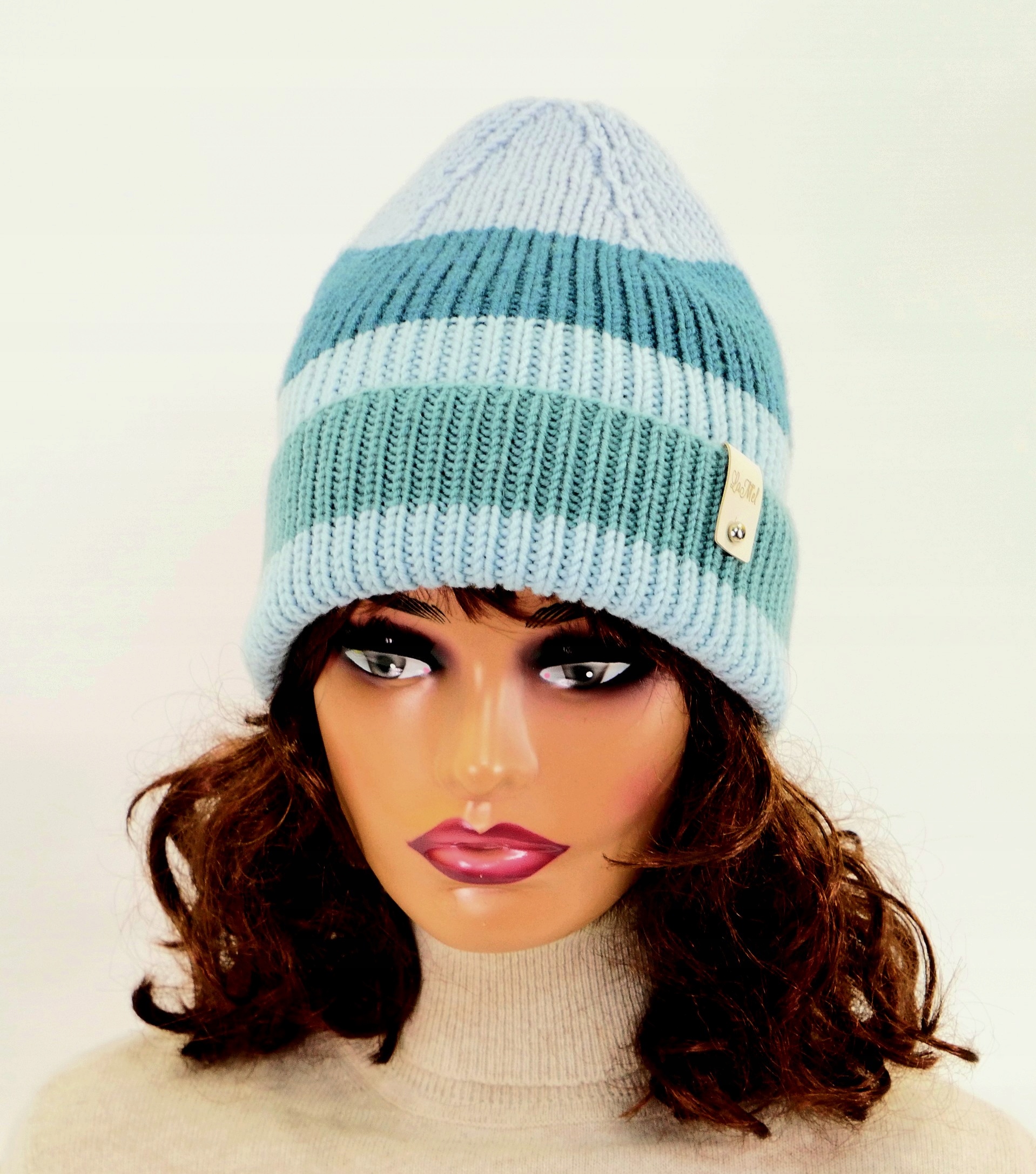 Čepice LaMel handmade unisex 100%Merino extra jemná, obj. 55-60 cm za ...