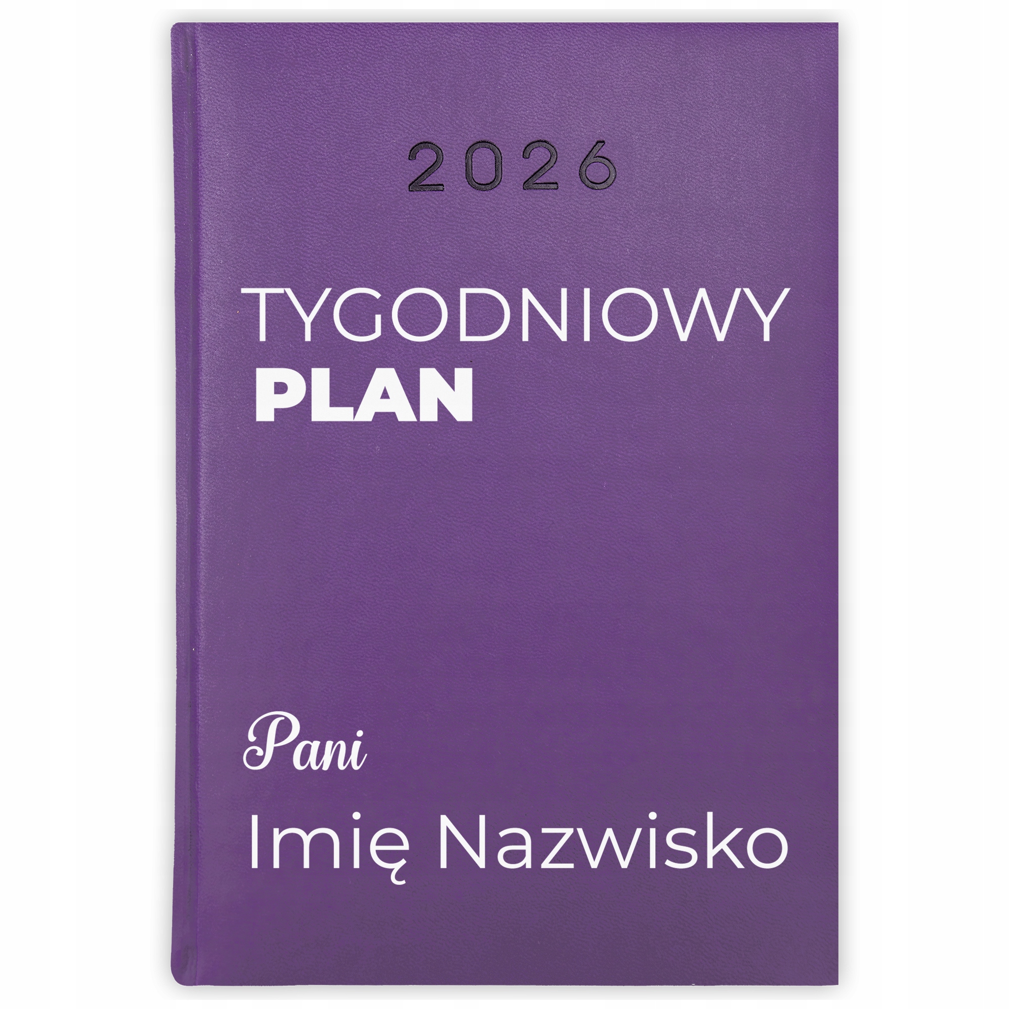 NAPTÁR A5 2026 Lila Napi Határidőnapló Heti Hölgyterv *Név* za 6135.00HUF-ért - Allegro