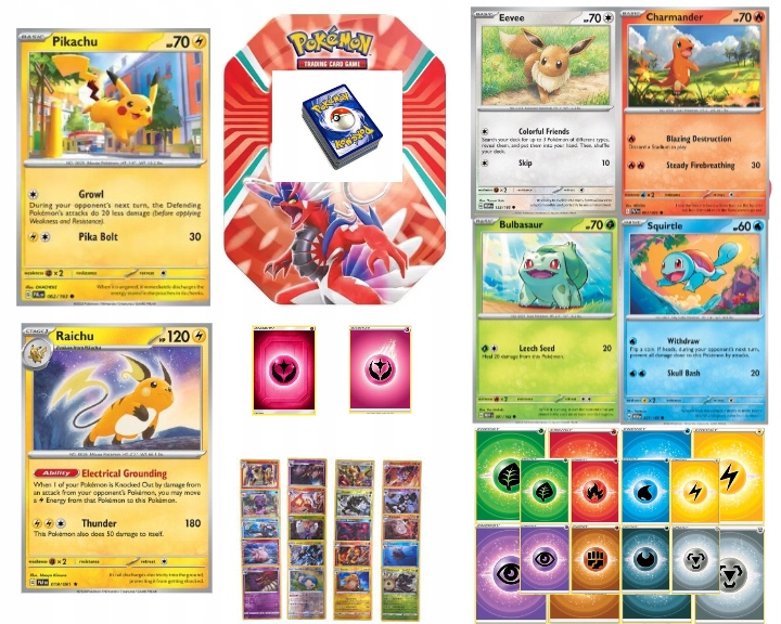 Pokemon TCG kártyák - Pikachu és barátai-80 kártya szett Fairy Energy ...
