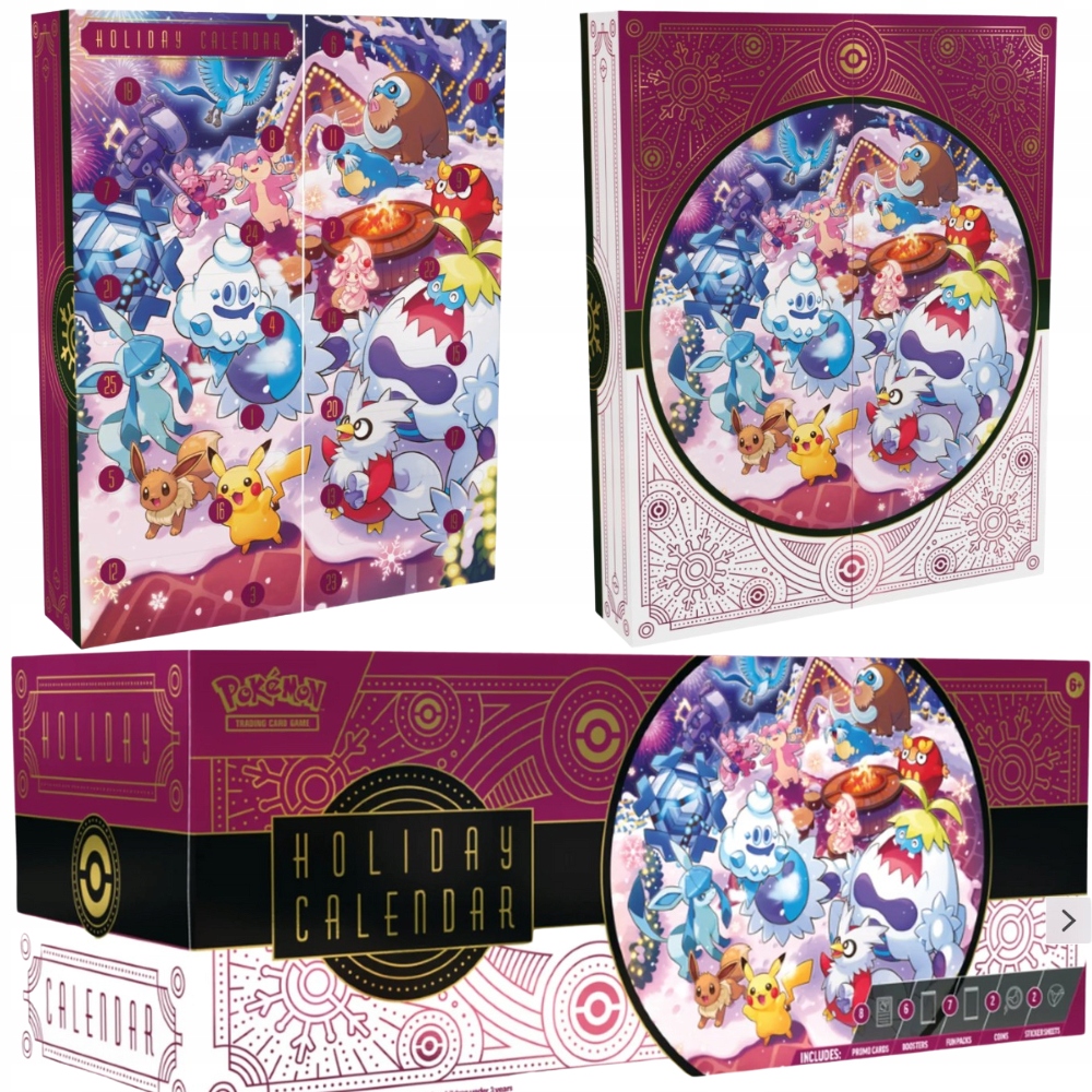 POKÉMON TCG HOLIDAY CALENDAR 2025 – 25 MEGLEPETÉS ADVENTI NAPTÁR za ...