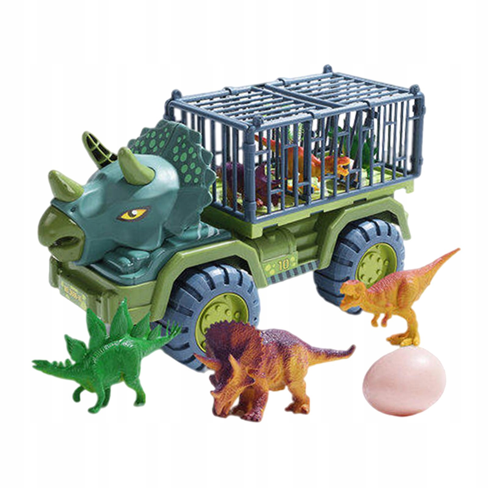 Dinozaury Transport Samochód Ciężarówka Pull Back ngineering Pojazdy ...