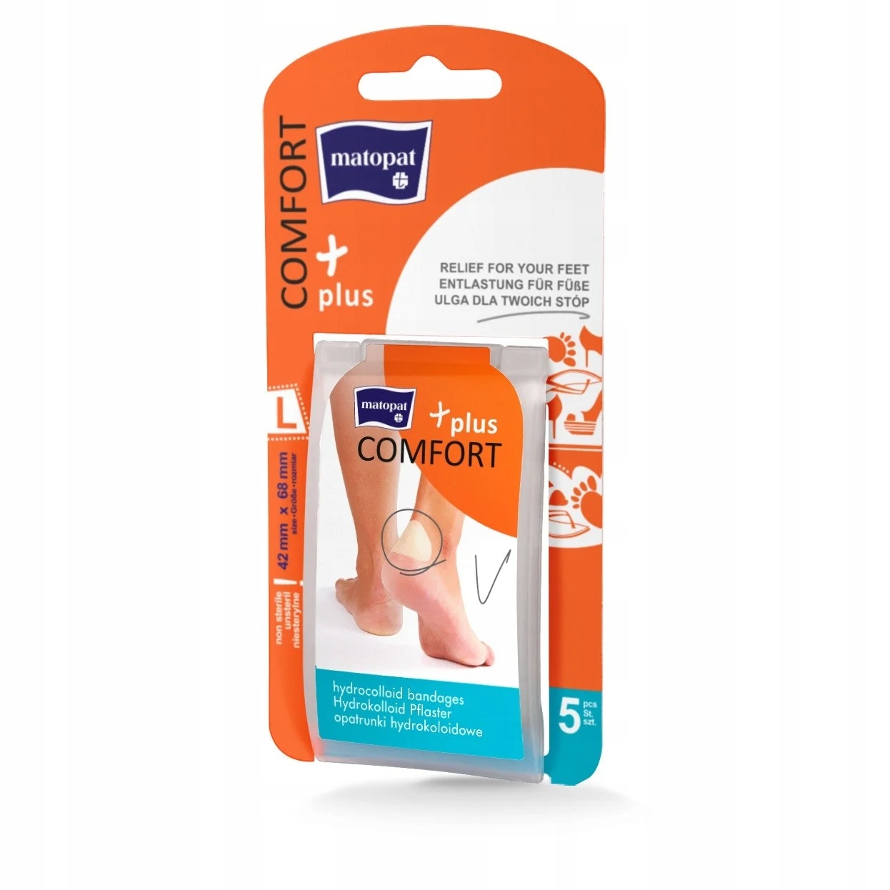 Matopat COMFORT PLUS L Hydrokoloidowe plastry na pęcherze 5 szt ...
