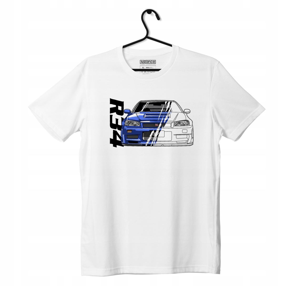 Fehér póló Nissan Skyline GT-R R34 JDM M za 9775.00HUF-ért - Allegro