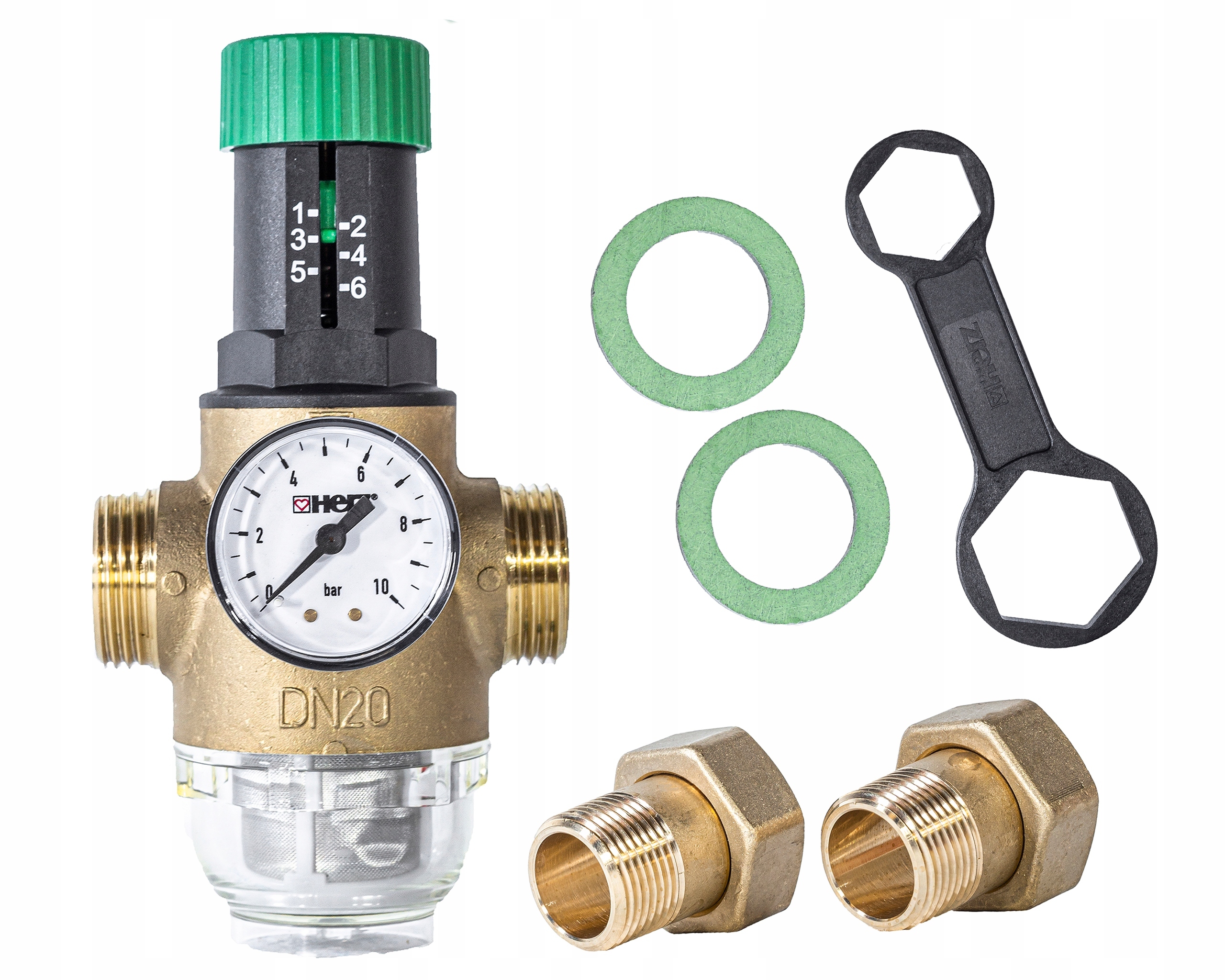 Reduktor ciśnienia wody 3/4 HERZ z Filtrem (1 2682-12) • Cena, Opinie • Zawory 13324710177 • Allegro