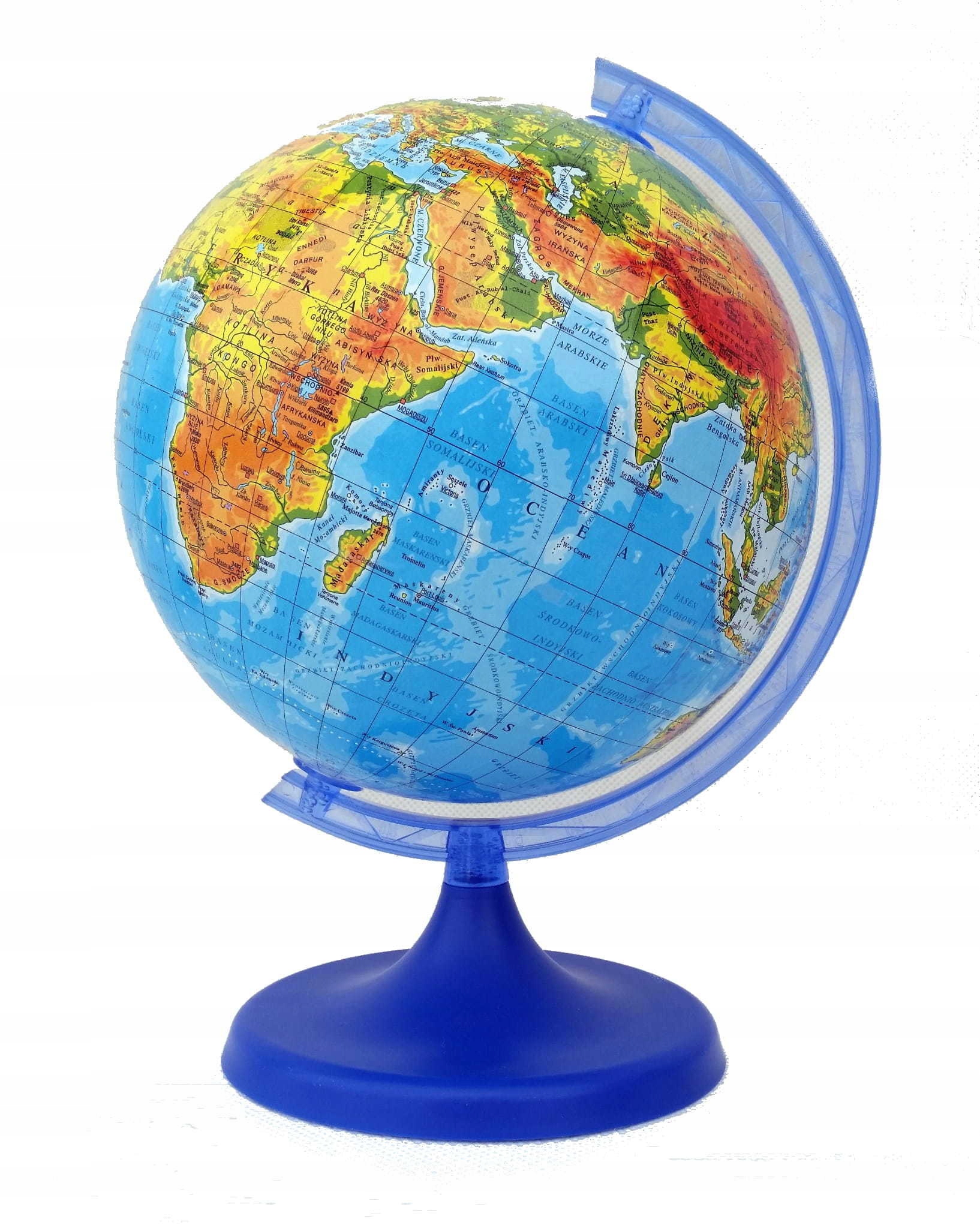 GLOBUS MAPA FIZYCZNA ŚWIATA - 16 cm - ZACHEM (5906727902441) • Cena ...