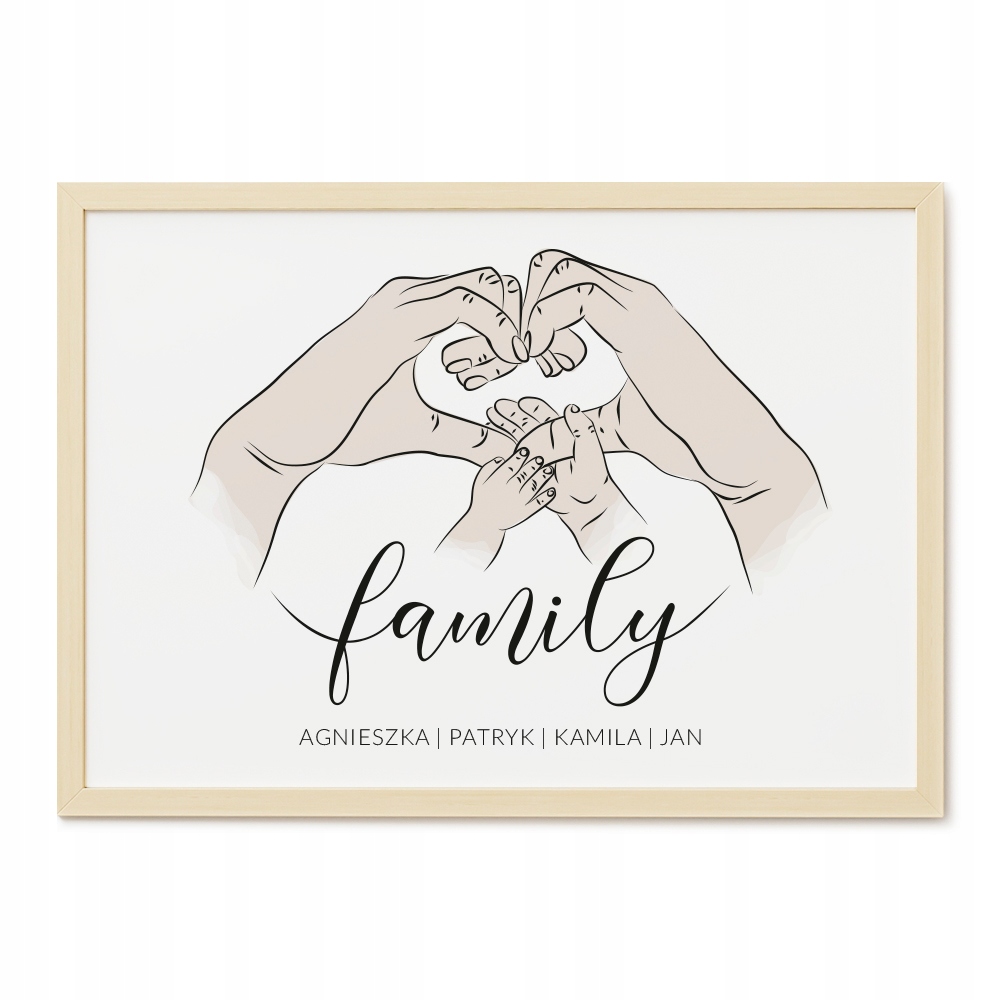 Plakat FAMILY 2+2 bez ramy 29,7 x 42 cm • Cena, Opinie • Plakaty ...